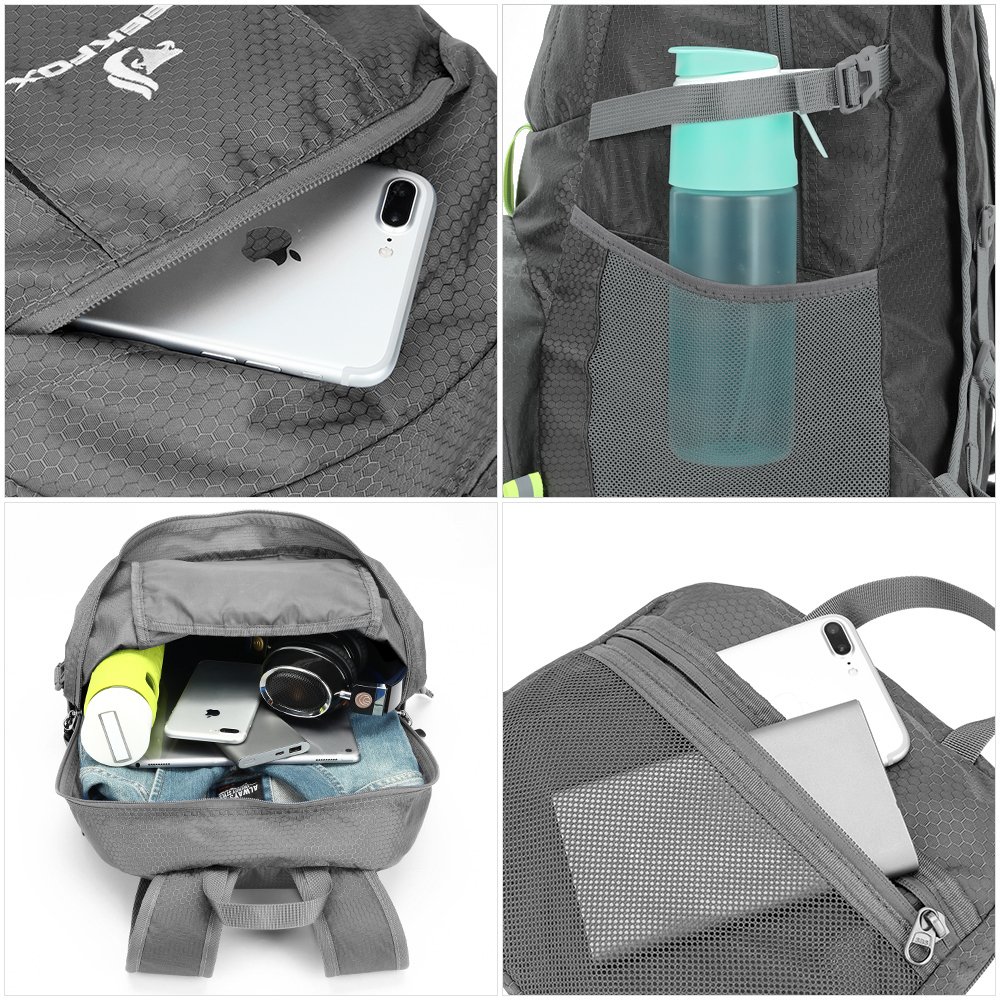 NEEKFOX Lightweight Packable Travel Hiking Backpack Daypack,35L Foldable Camping Backpack,Ultralight Outdoor Sport Backpack