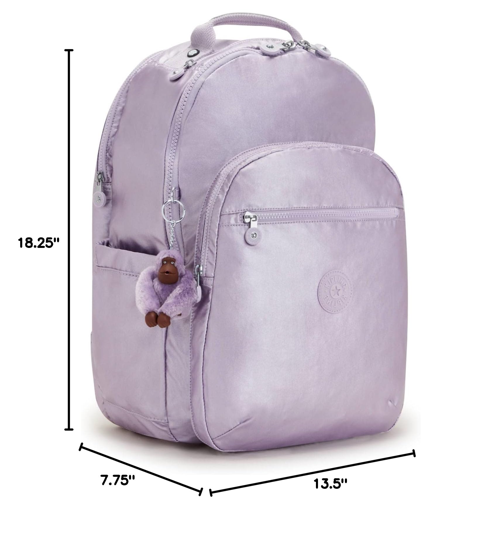 Kipling Seoul Extra Large Metallic 17" Laptop Backpack Orchid Metallic