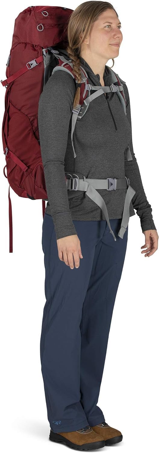 Osprey Ariel 55 Women's Backpacking Backpack , Ceramic Blue, Medium/Large