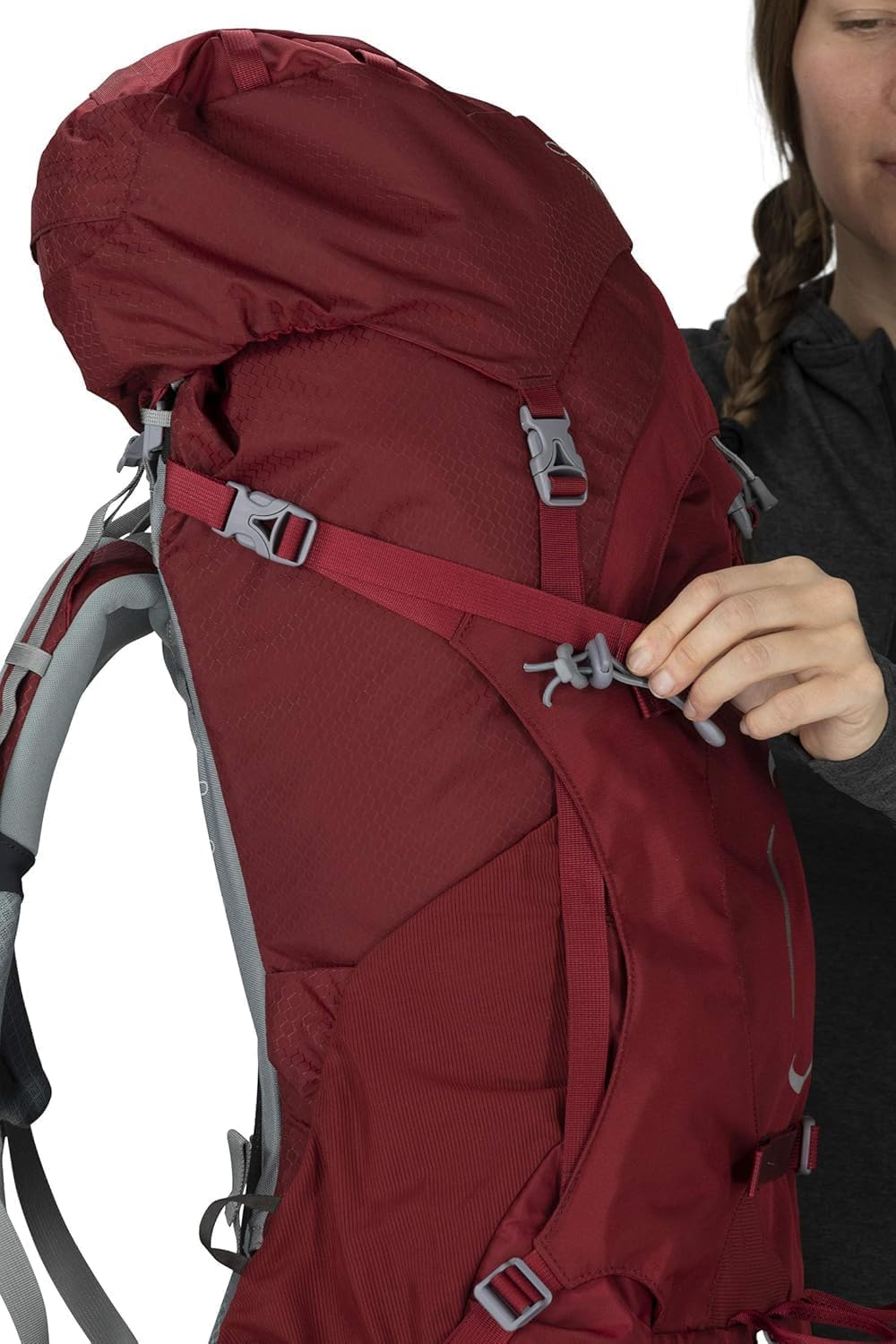 Osprey Ariel 55 Women's Backpacking Backpack , Ceramic Blue, Medium/Large