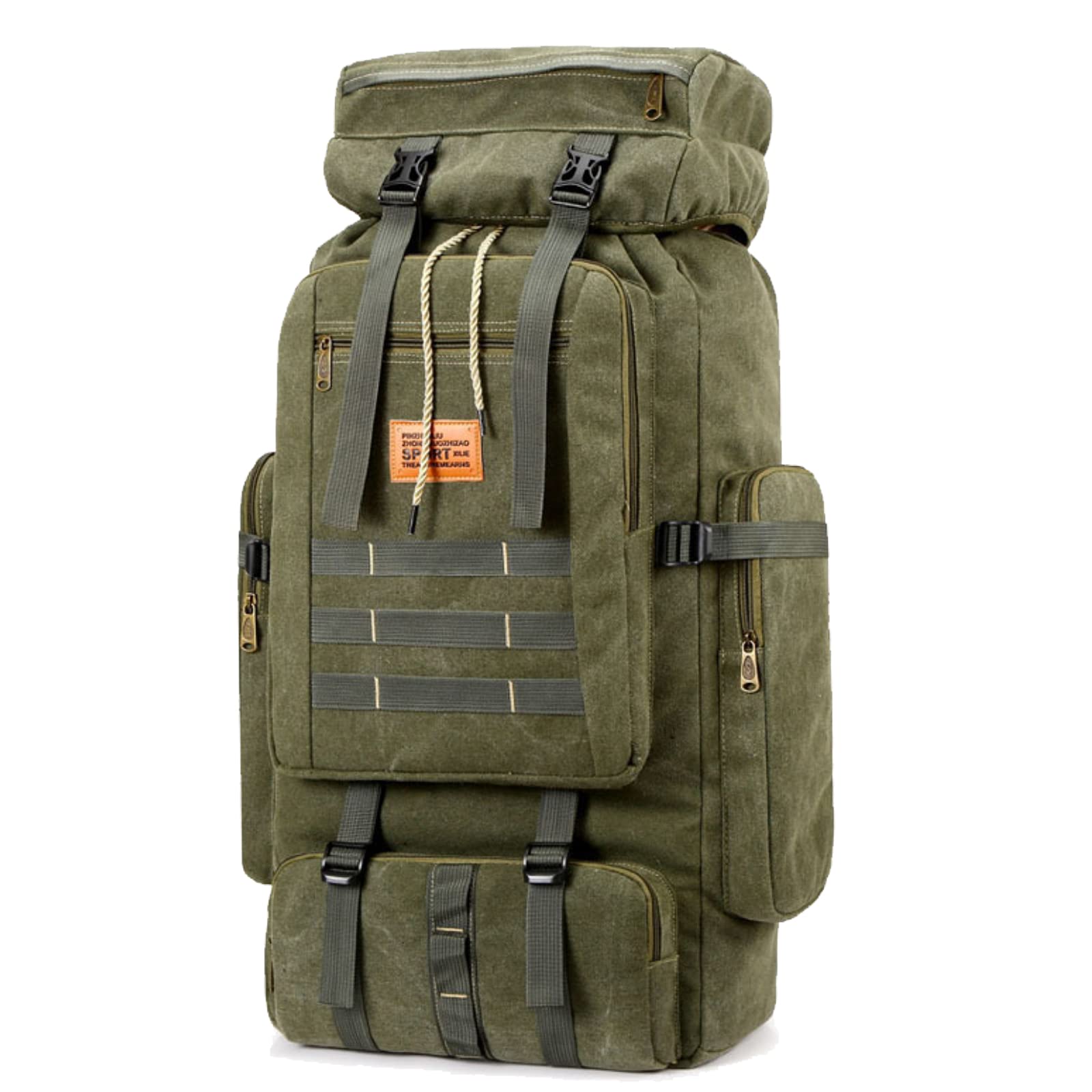 Outdoor Tactical Backpack,Mountaineering Backpack,75L Large Capacity Military Backpack for Camping Hiking Traveling (Green)