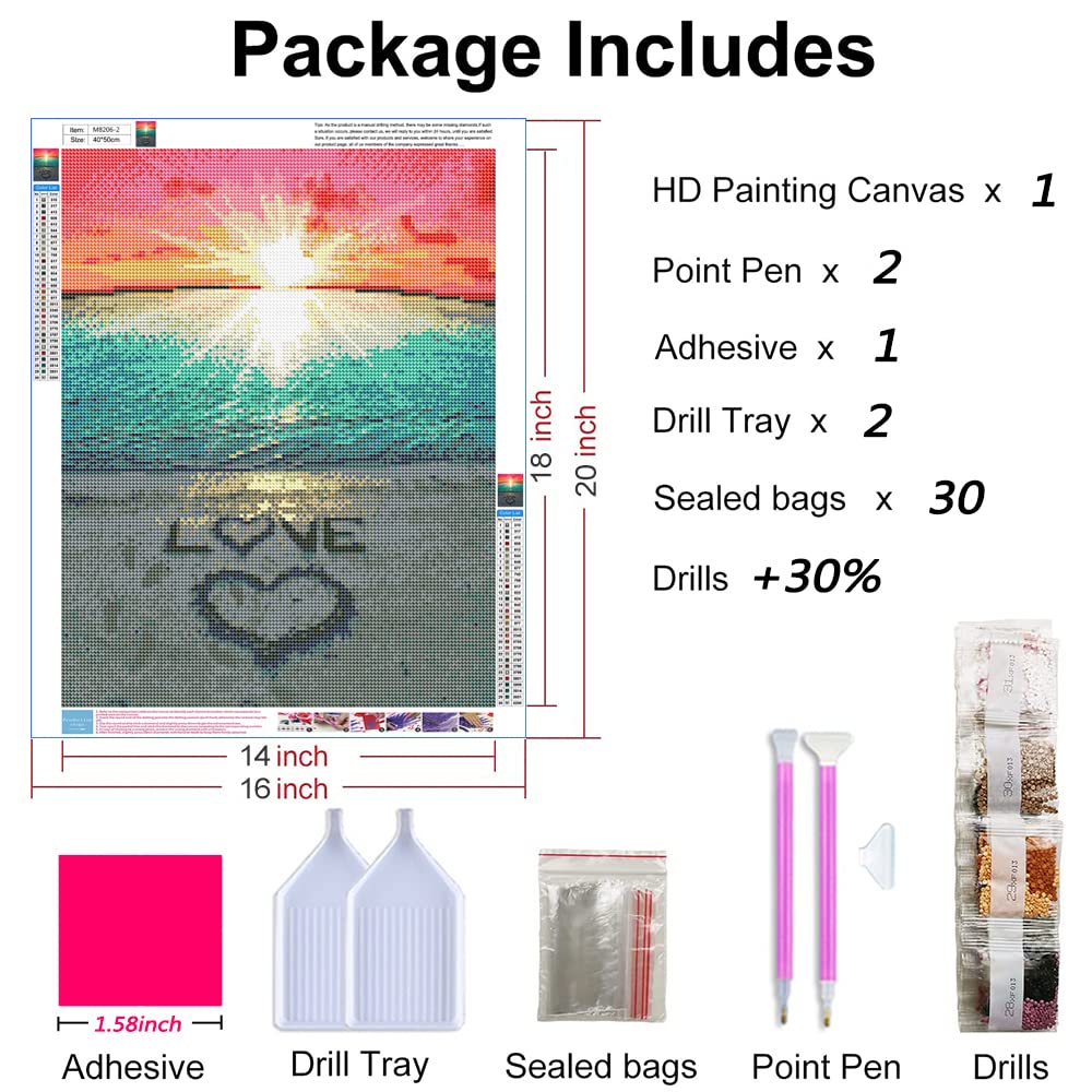 XWJJ Diamond Painting Mountain Kit,Diamond Art Kits for Adults Moon Full Round Drill (12x16 inch) ,Abstract Scenery Paint with Diamonds Crystal Gem for Gift,Wall Decor