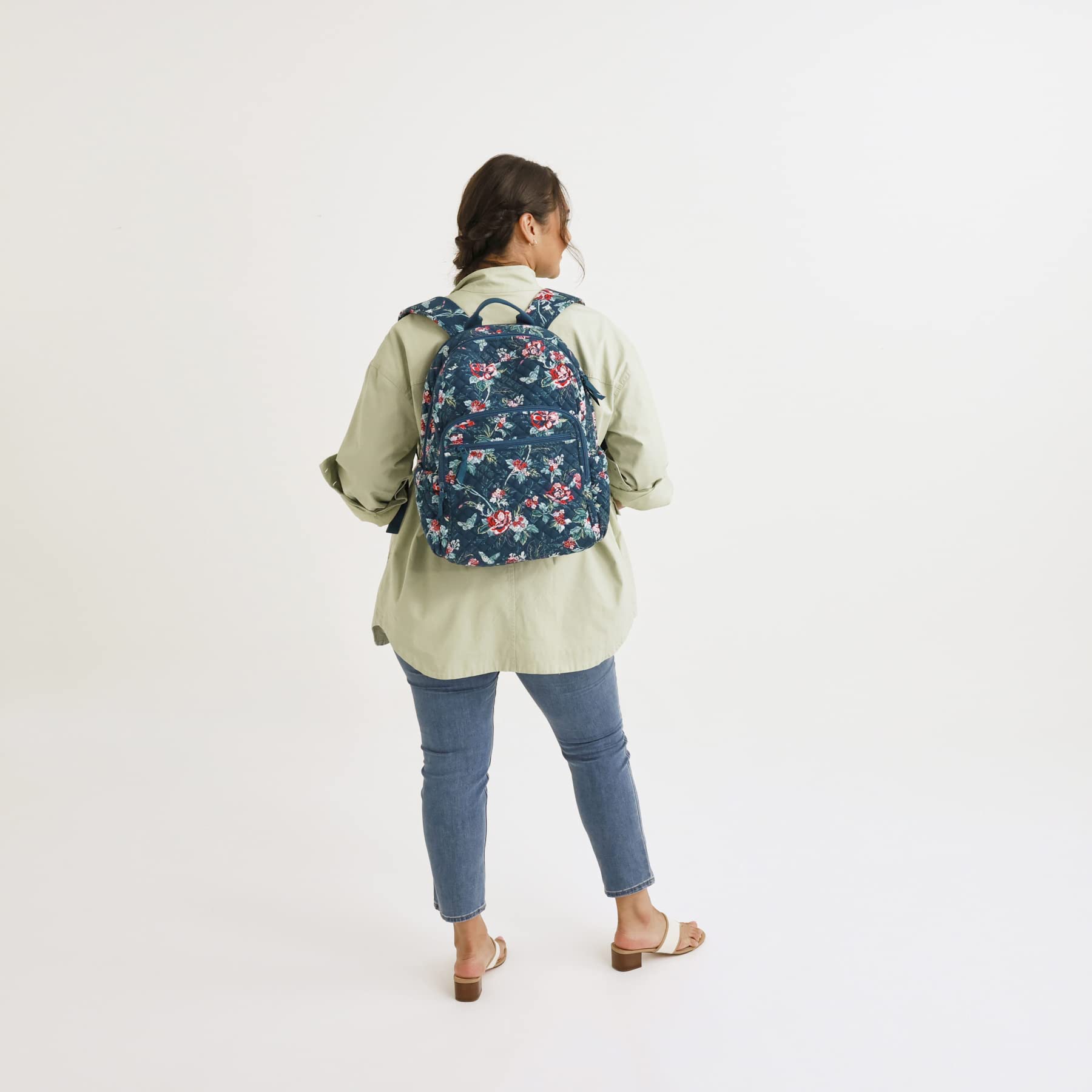 Vera Bradley Women's Cotton Campus Backpack Prairie Paisley