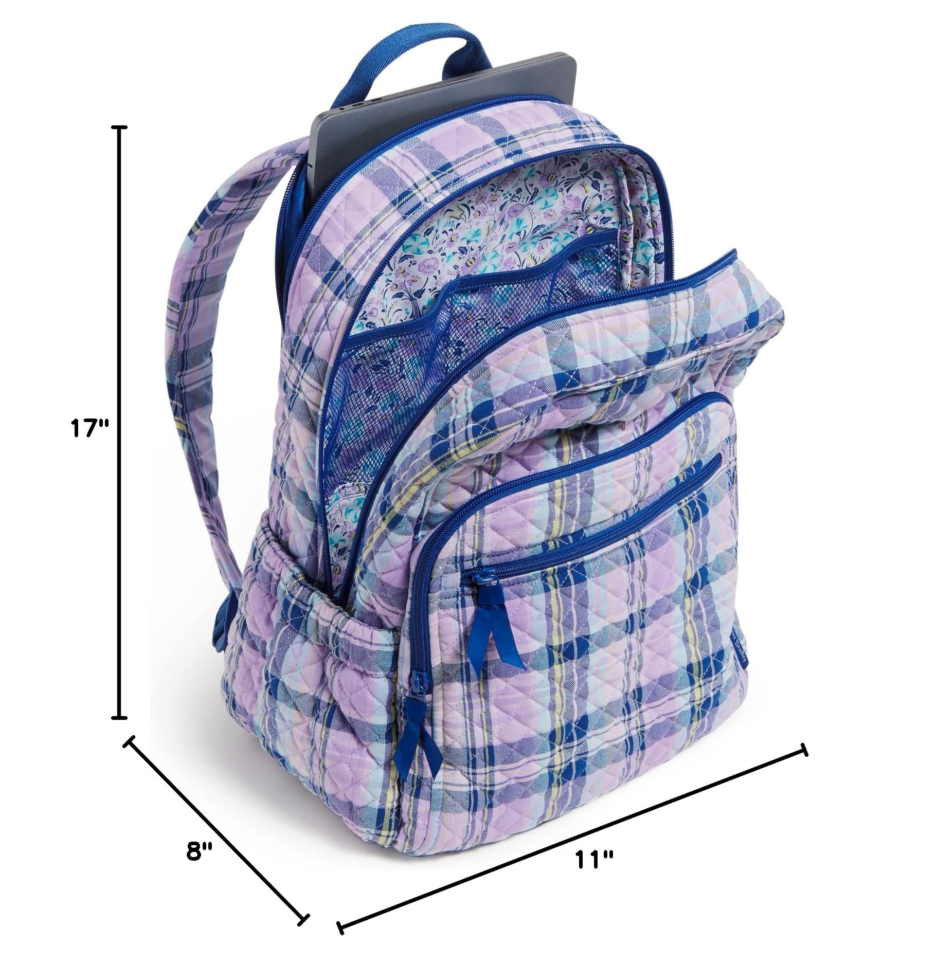 Vera Bradley Women's Cotton Campus Backpack Prairie Paisley