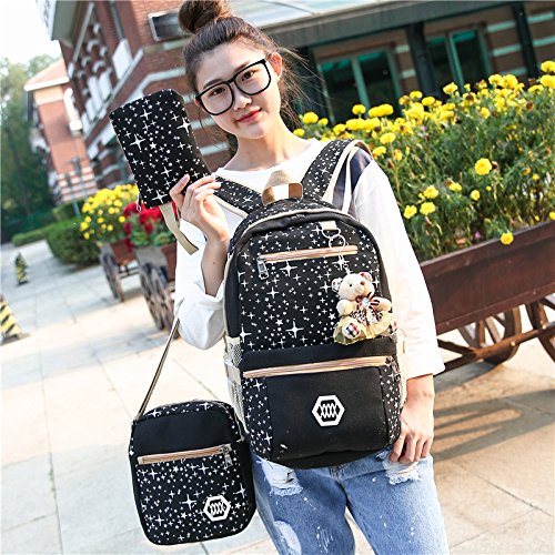 Yookeyo Girls School Bag 3Pcs for Elementary, Backpack/Shoulder Bag/Handbag