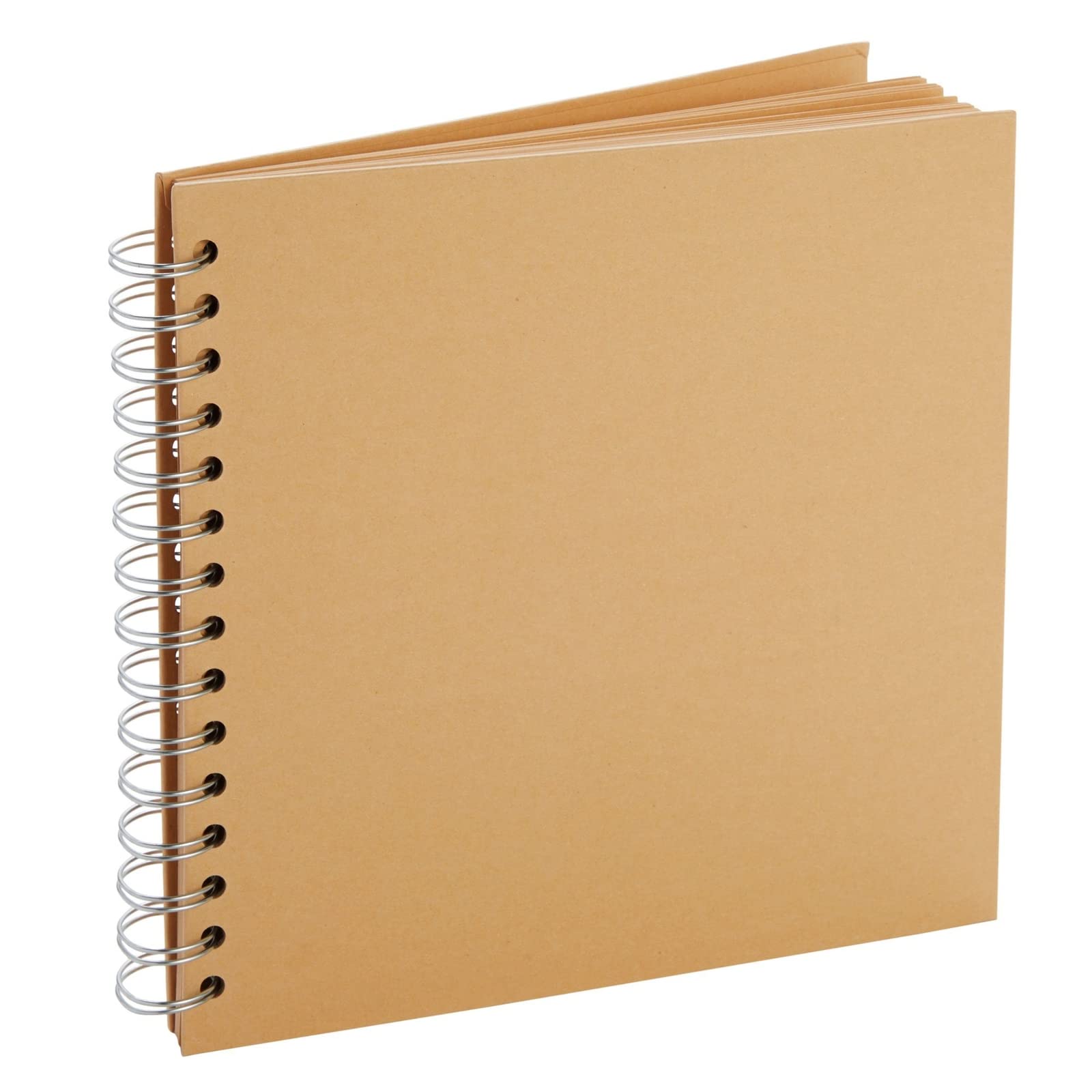 80 Pages Hardcover Kraft Scrapbook Albums, Blank DIY Journal for Scrapbooking (8x8 Inches)