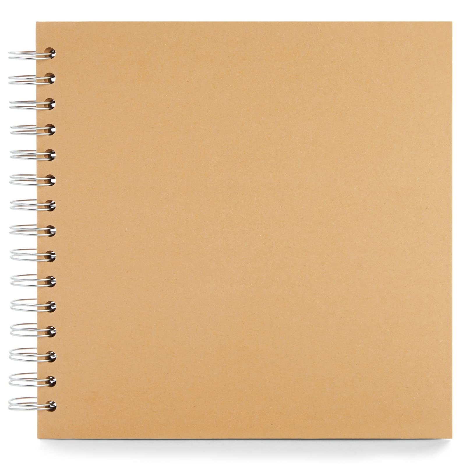 80 Pages Hardcover Kraft Scrapbook Albums, Blank DIY Journal for Scrapbooking (8x8 Inches)