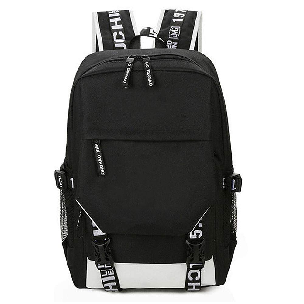 Kujo Jotaro Oxford School Bags Women USB Charging Laptop Backpack Canvas Bookbag Travel Daypack (21)