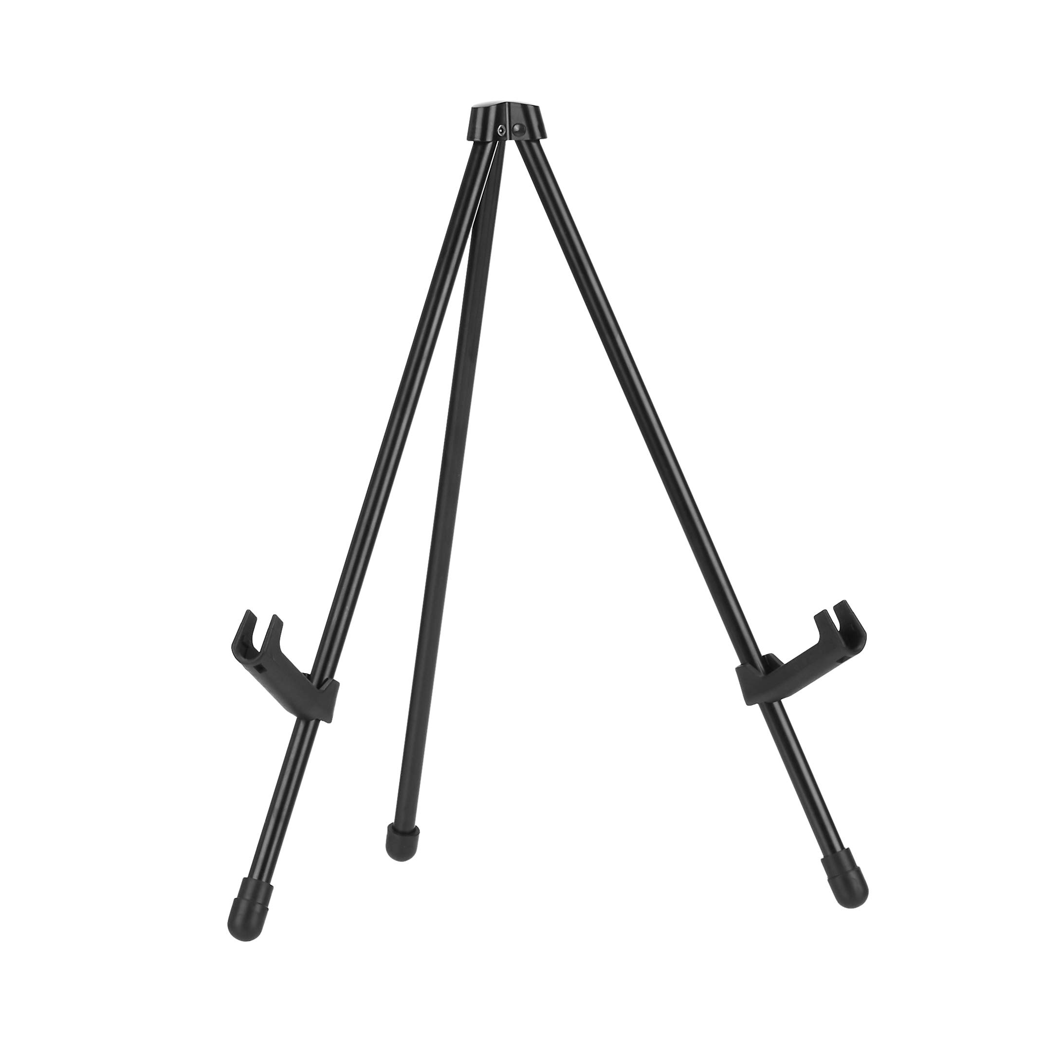 Amazon Basics Tabletop Instant Easel, Black Steel Table Top Easels for Display, Adjustable & Portable Tripod Easel, for Paintings, Signs, Posters