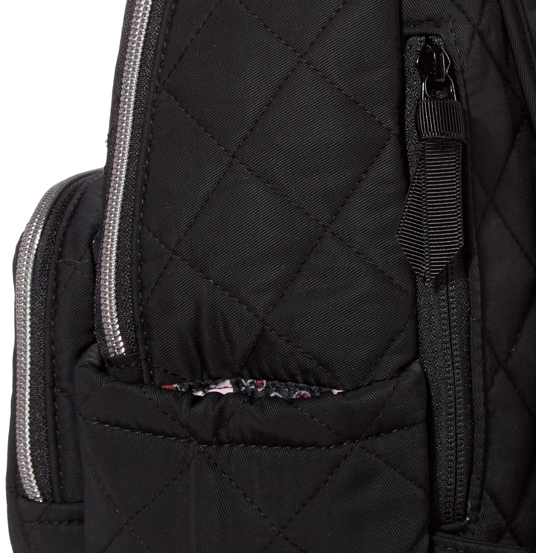 Vera Bradley womens Performance Twill Small Backpack Bookbag, Classic Black, One Size US