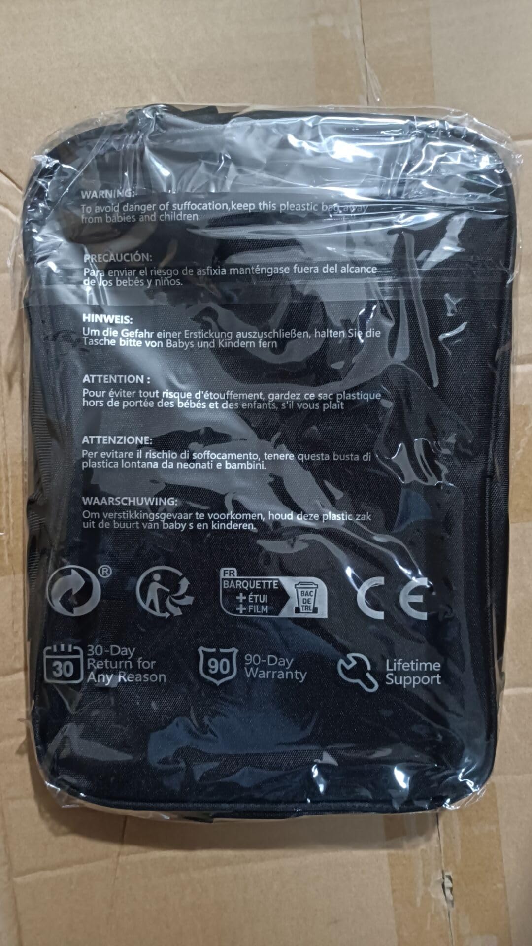 samdew Portable Printer Bag Backpack Compatible with HP OfficeJet 200/250, HP Tango/Tango X, Mobile Printer Carrying Case with Laptop Layer(up to 15.6") & USB Cable, for Travel & Business, Bag Only