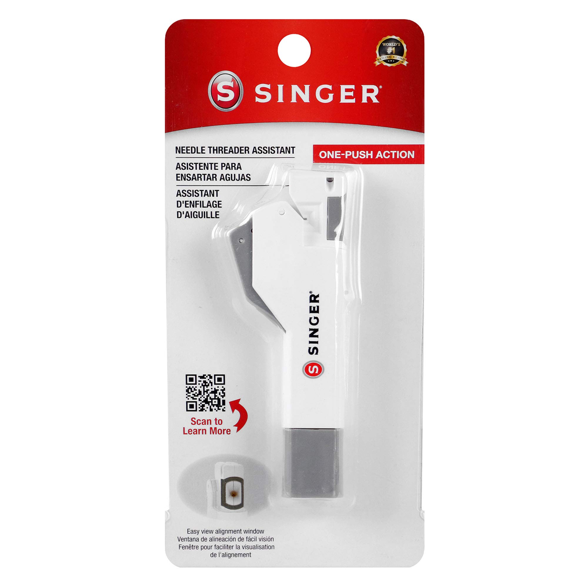 SINGER Needle Threader Assistant - Automatic Hand Sewing Needle Threader