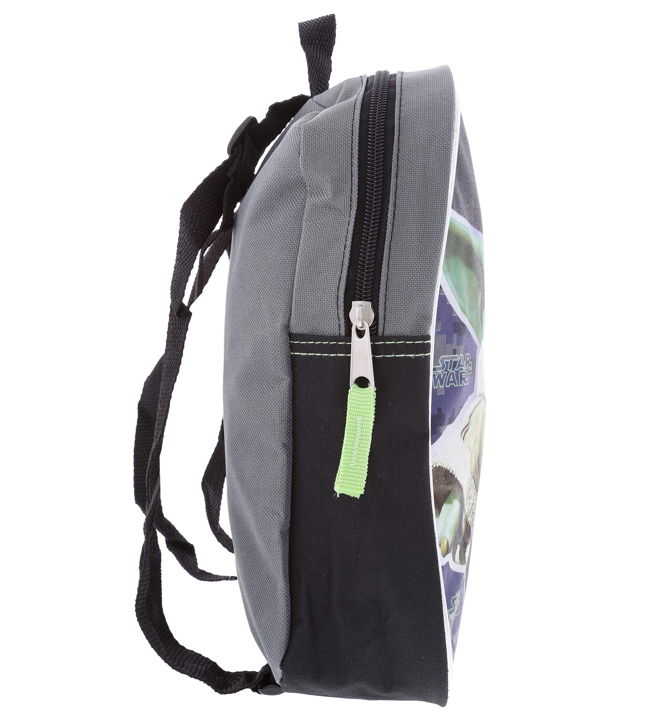 Fast Forward Star Wars"The Child" Baby Yoda 11" Half Moon Backpack Standard, Gray