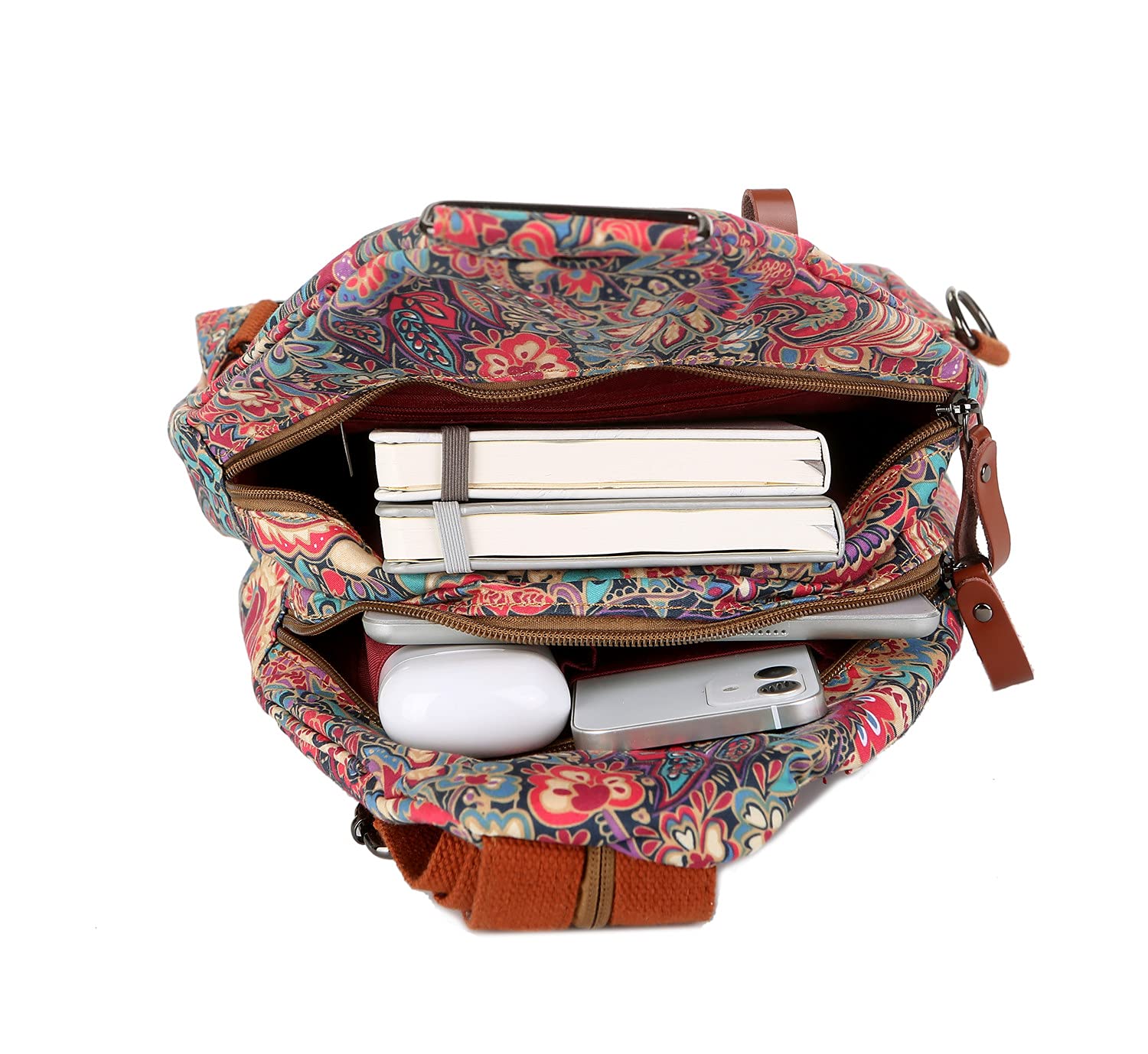 Women's Small Sling Crossbody bag Casual Backpack Purse for Outdoor Travel Hiking Backpack Colorful XB-17 (HS)