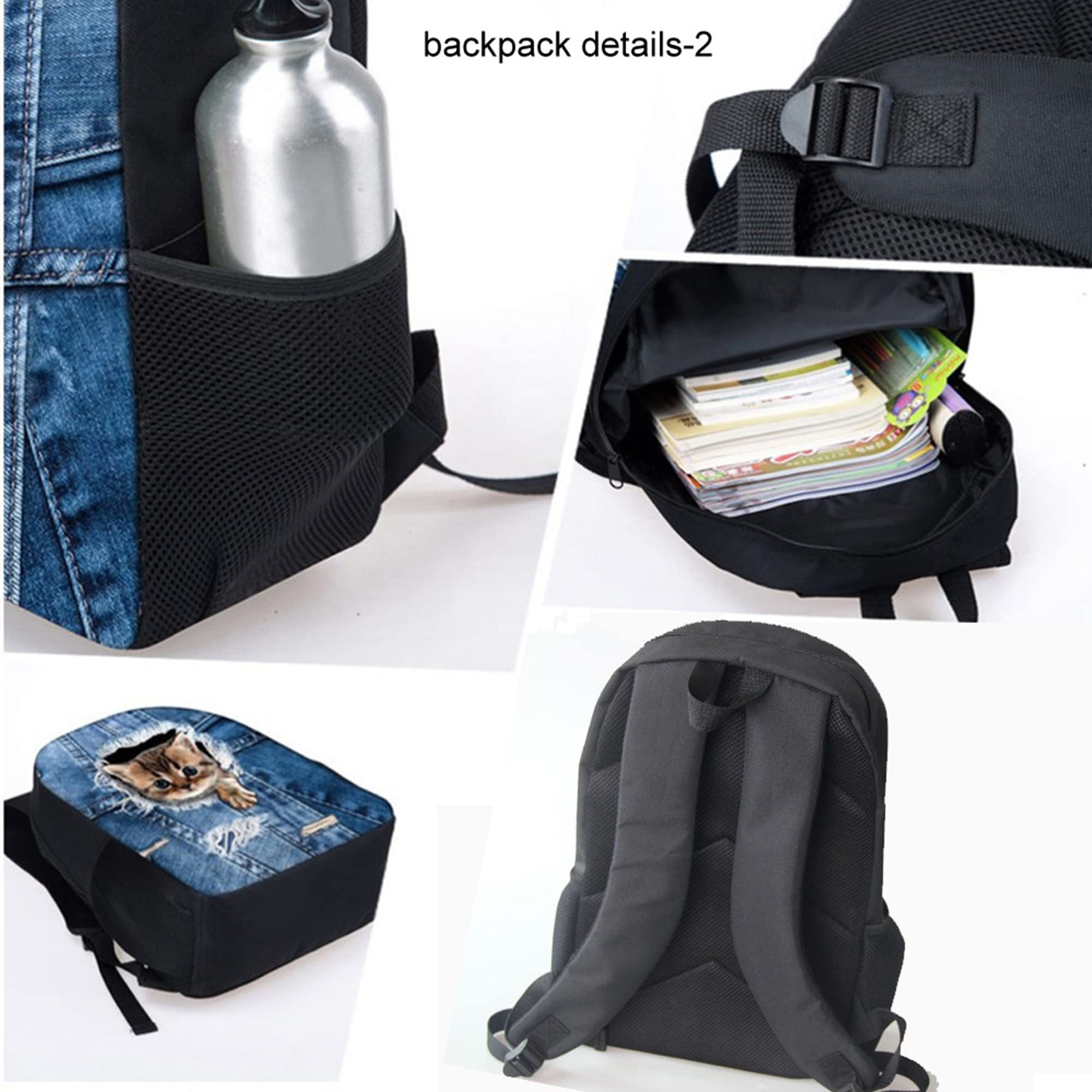 Belidome Horse Backpack for Kids Boys Girls Insulated Lunch Bag Pencil Case Bottle Holder Cover