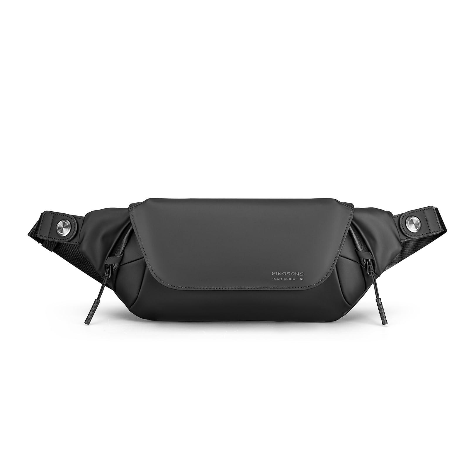 Kingsons Compact EDC Tech Sling Bag for Men, Waterproof Crossbody Bag Chest Shoulder Backpack with Magnetic Closure, Everyday Carry Bag for Travel, Work, Sport