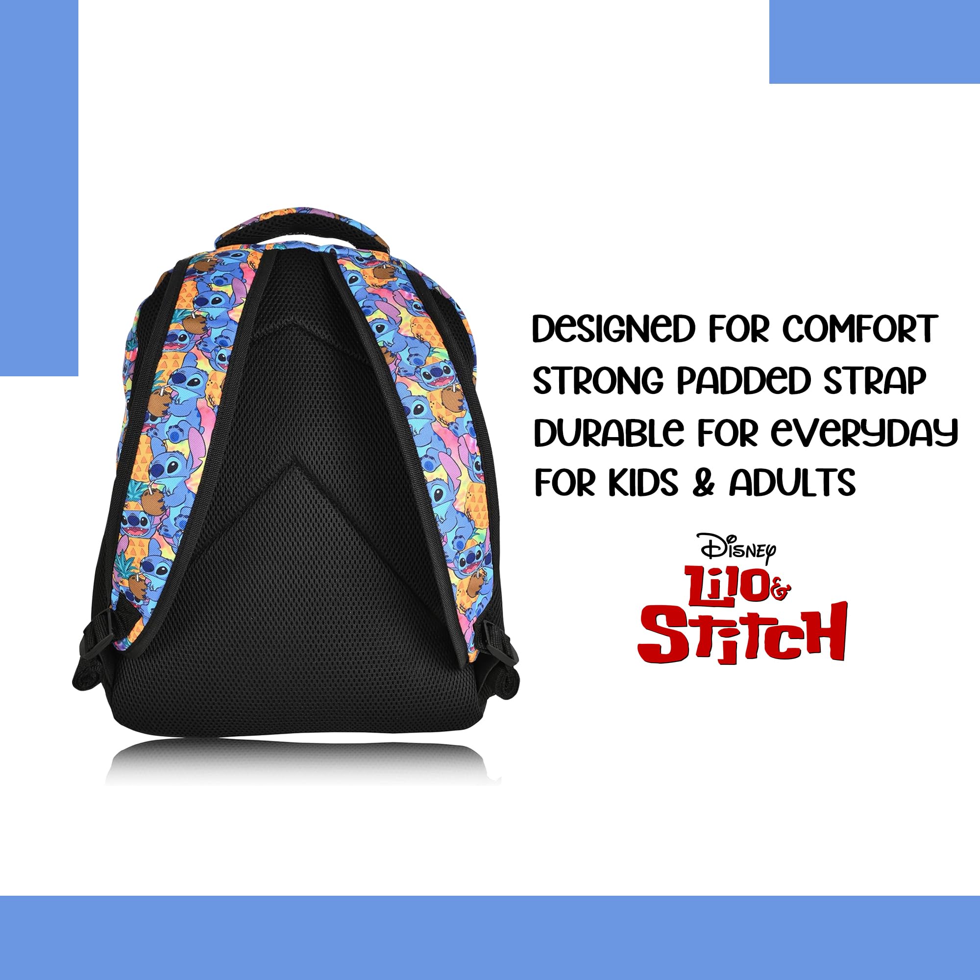 Disney Lilo and Stitch Backpack | Girls, Boys, Teens, Adults | Officially Licenced Stitch Backpacks For School
