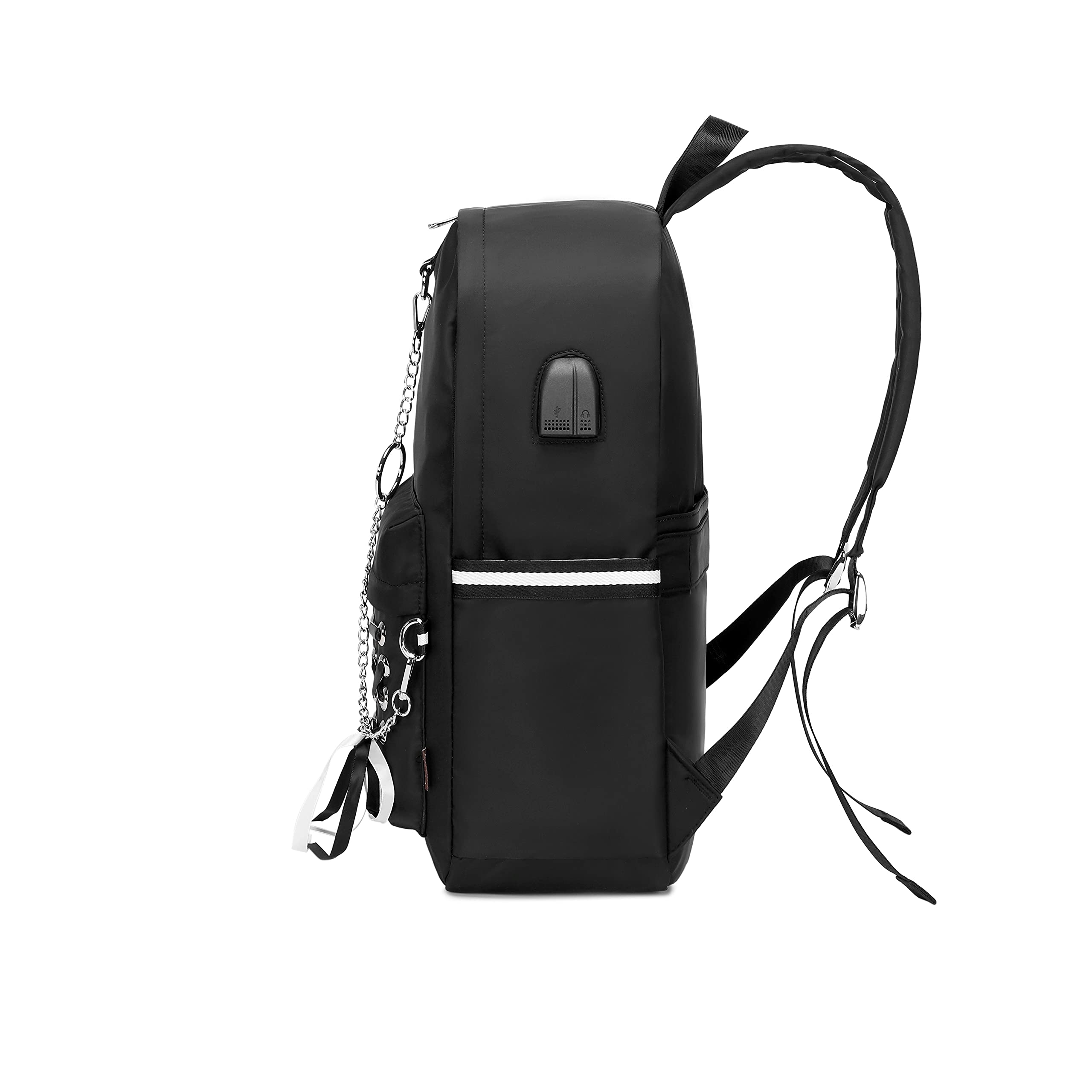 Wadirum Fashion Backpack Purse for Women Cute School Bag for Girl Black