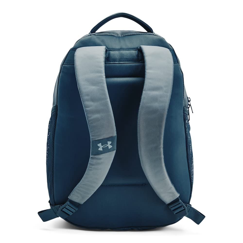Under Armour Women's Hustle Signature Backpack, (414) Static Blue / / Metallic Harbor Blue, One Size Fits Most