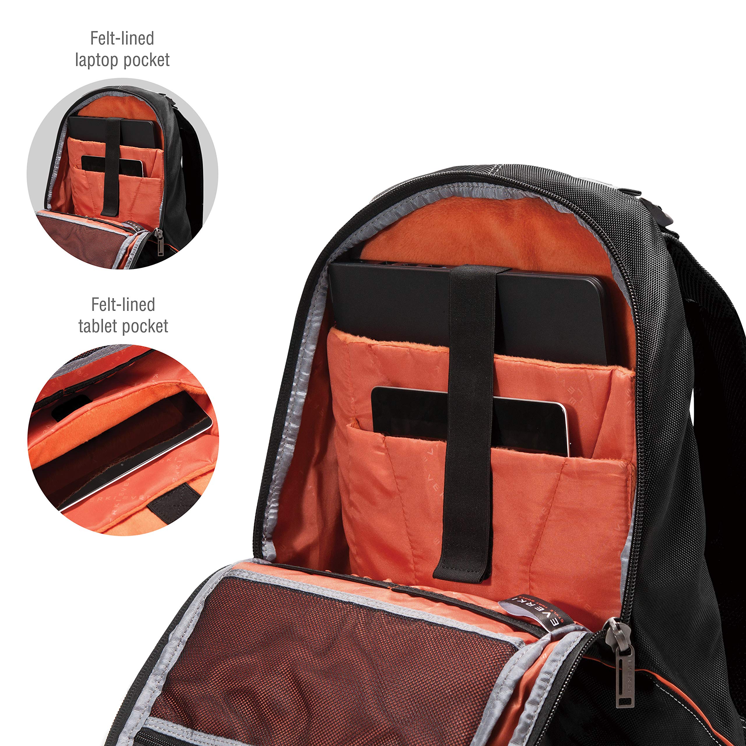 Everki Glide Laptop Backpack for 17.3-Inch Compact, Light (EKP129)