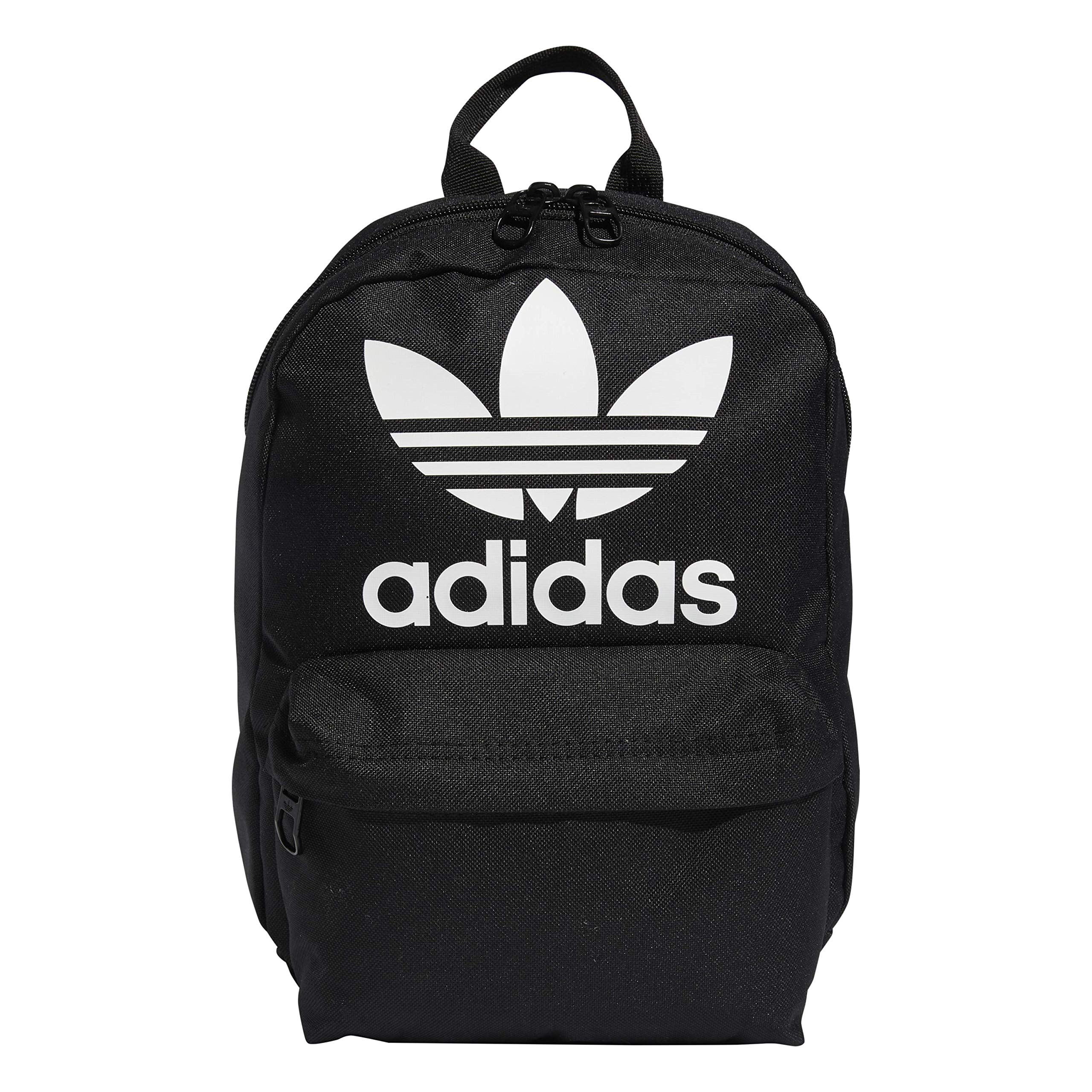 adidas Originals Small National Mini Backpack, Black/White, One Size