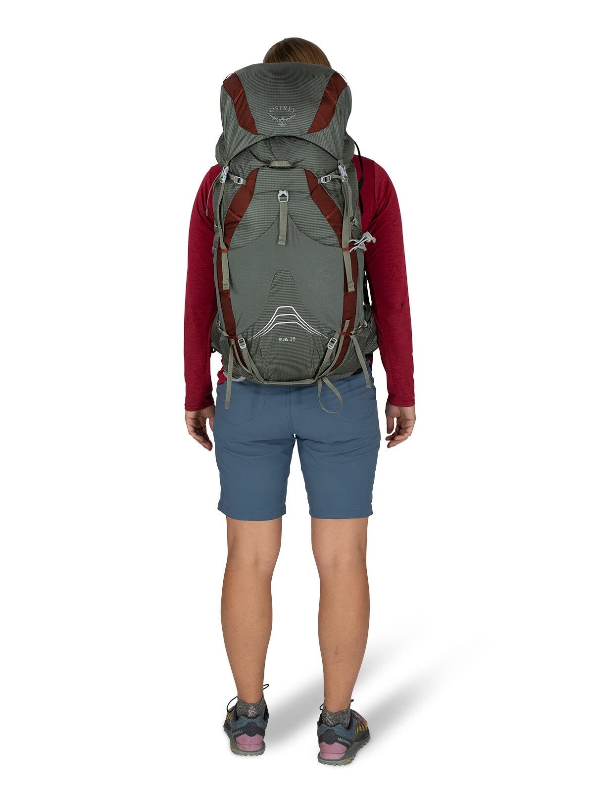 Osprey Eja 38 Women's Ultralight Backpacking Backpack, Cloud Grey, X-Small/Small