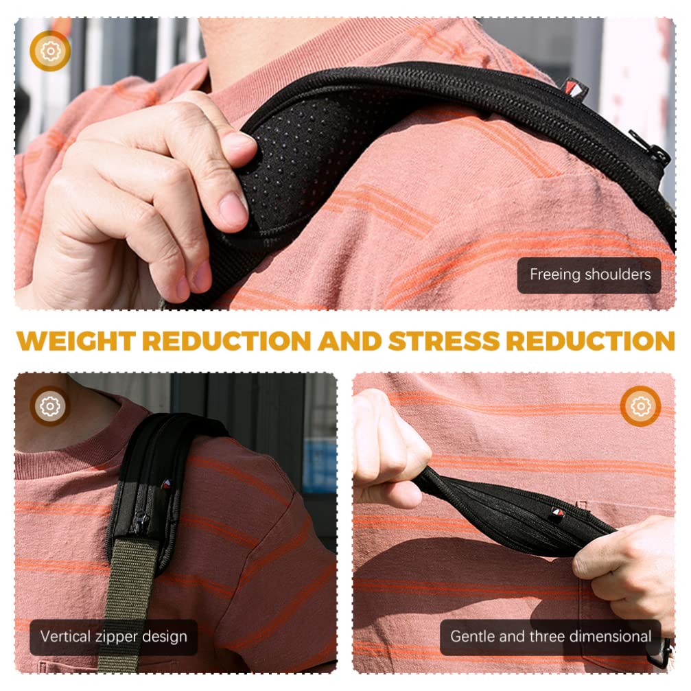 Plate Carrier Shoulder Replacement Shoulder Pad Detachable Shoulder Strap Pad Backpack Shoulder Pads for Guitar Pad Relieve Shoulder Pain Outdoor Backpack Shoulder Strap Pads