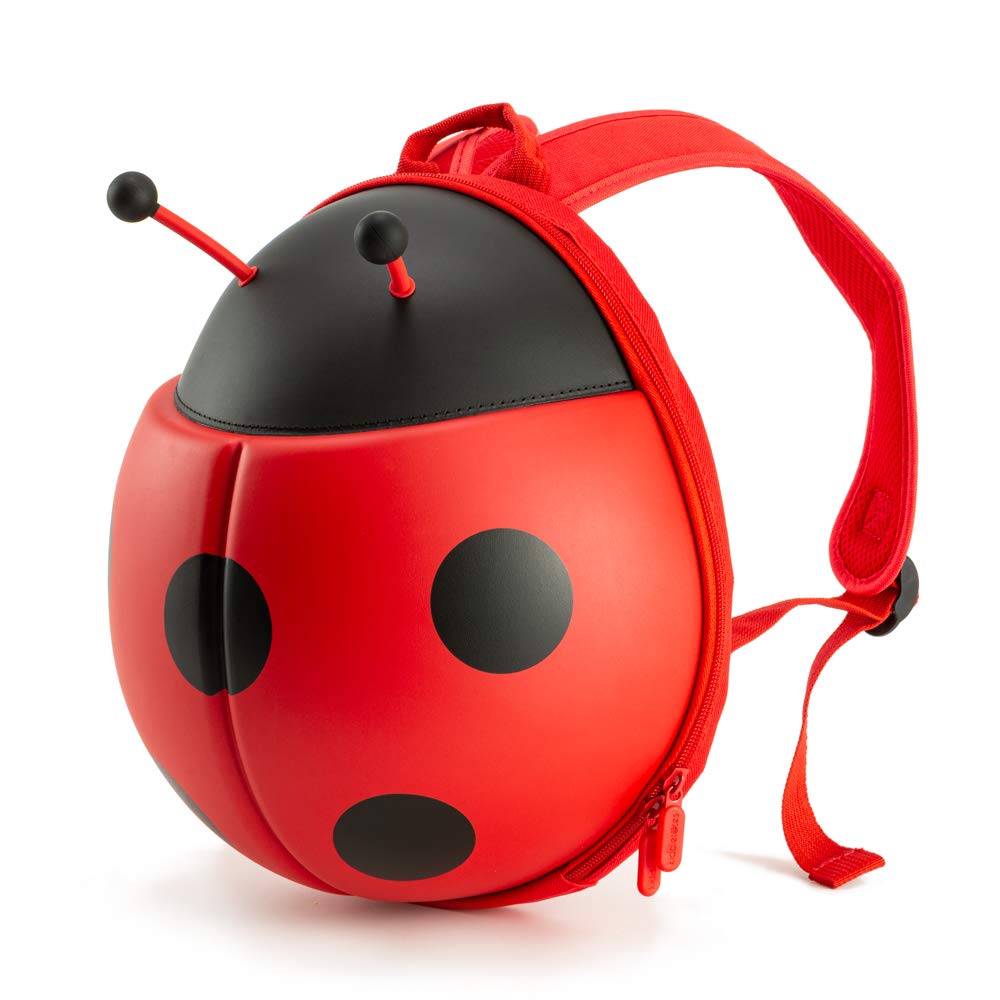 Kiddietotes Ladybug Backpack for Toddlers, and Children - Perfect for Daycare, Preschool, Kindergarten, and Elementary School
