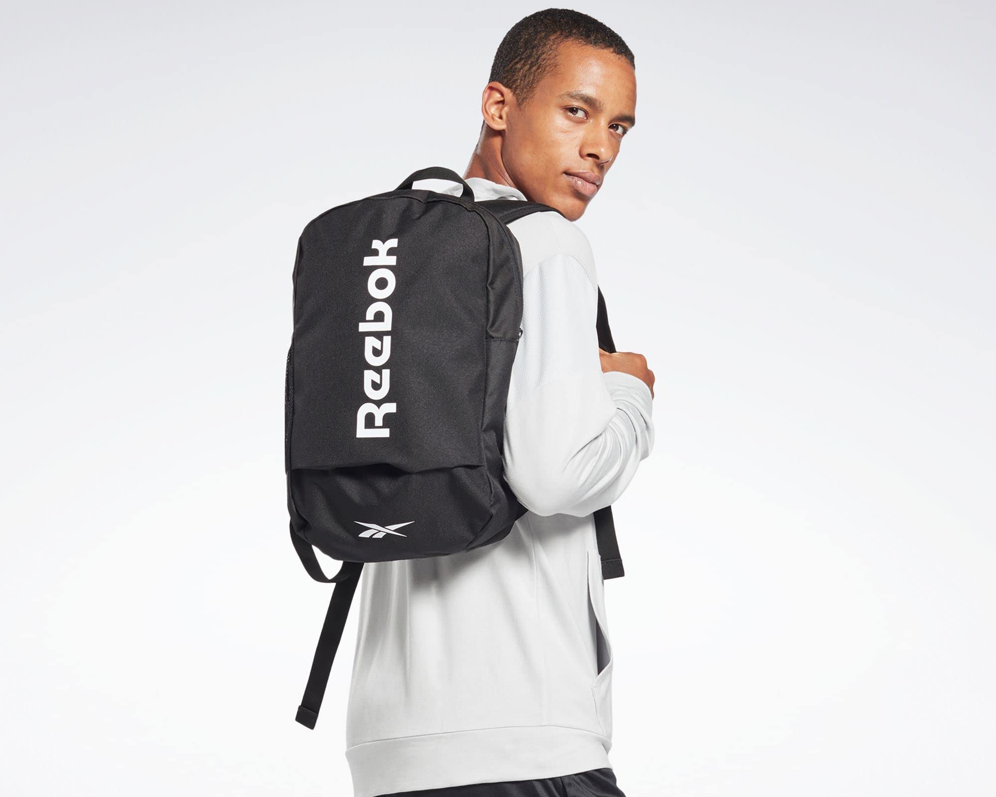 Reebok Backpack, Black/White, N SZ