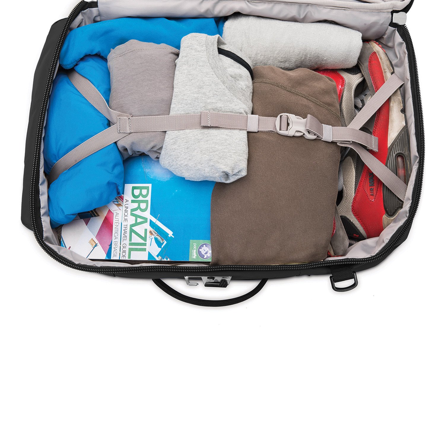 Pacsafe Vibe 40 Liter Anti Theft Carry-On Backpack / Travel Bag - Fits 16 inch Laptop, Black