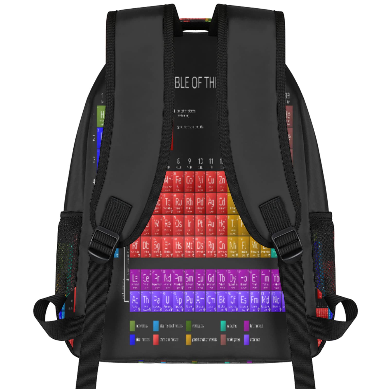 Periodic Table Backpacks for Women Men, Chemistry Elements Travel Backpack Laptop Backpack Waterproof School Bookbags with Multiple Pocket Hiking Daypack Casual Bag