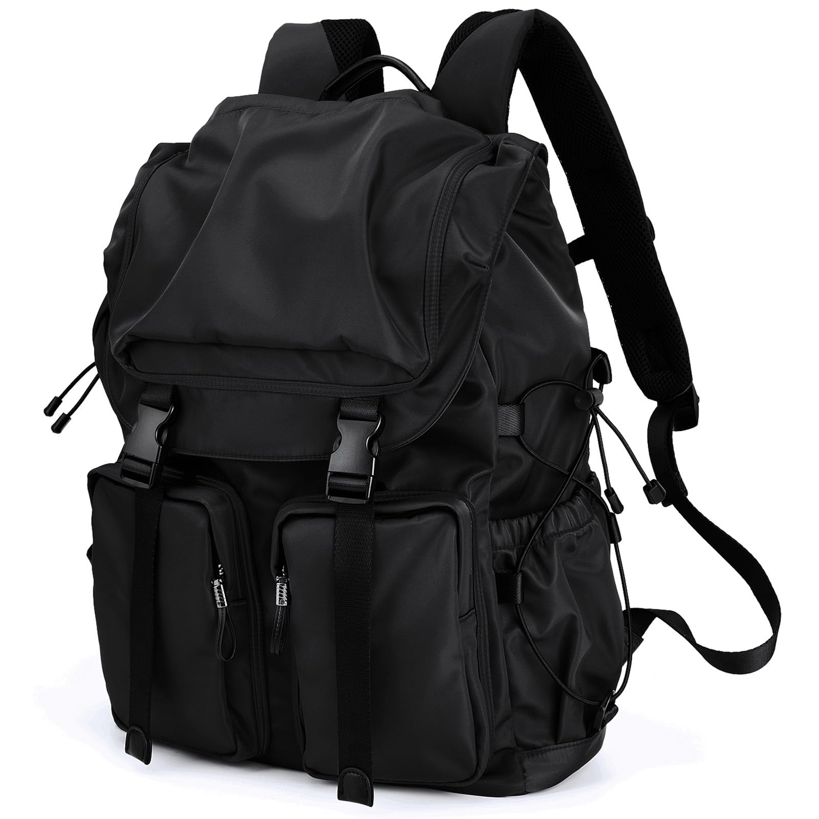 BJIAX Laptop Backpack for Men & Women, Water Resistant College School Computer Bag, Casual Backpack for Work, Daily, Travel, Hiking Fits 15.6 Inch Computer and Notebook