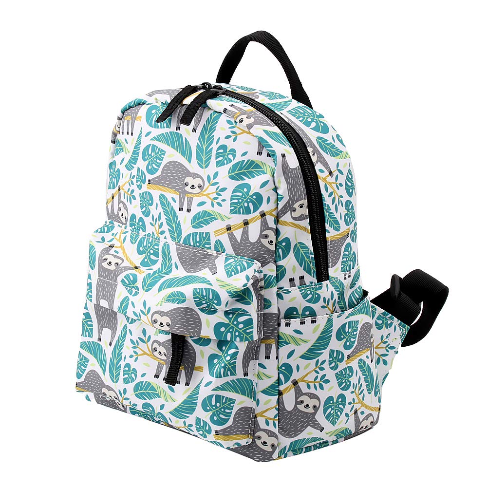 LOOMILOO Small Backpack for Women Sloth Mini Backpack Kids Backpack for Young Girls (sloth)