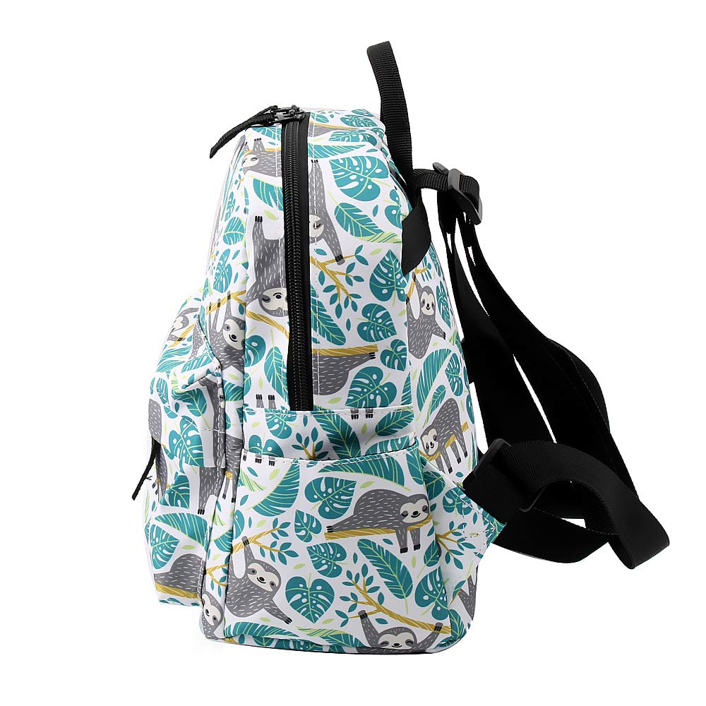 LOOMILOO Small Backpack for Women Sloth Mini Backpack Kids Backpack for Young Girls (sloth)