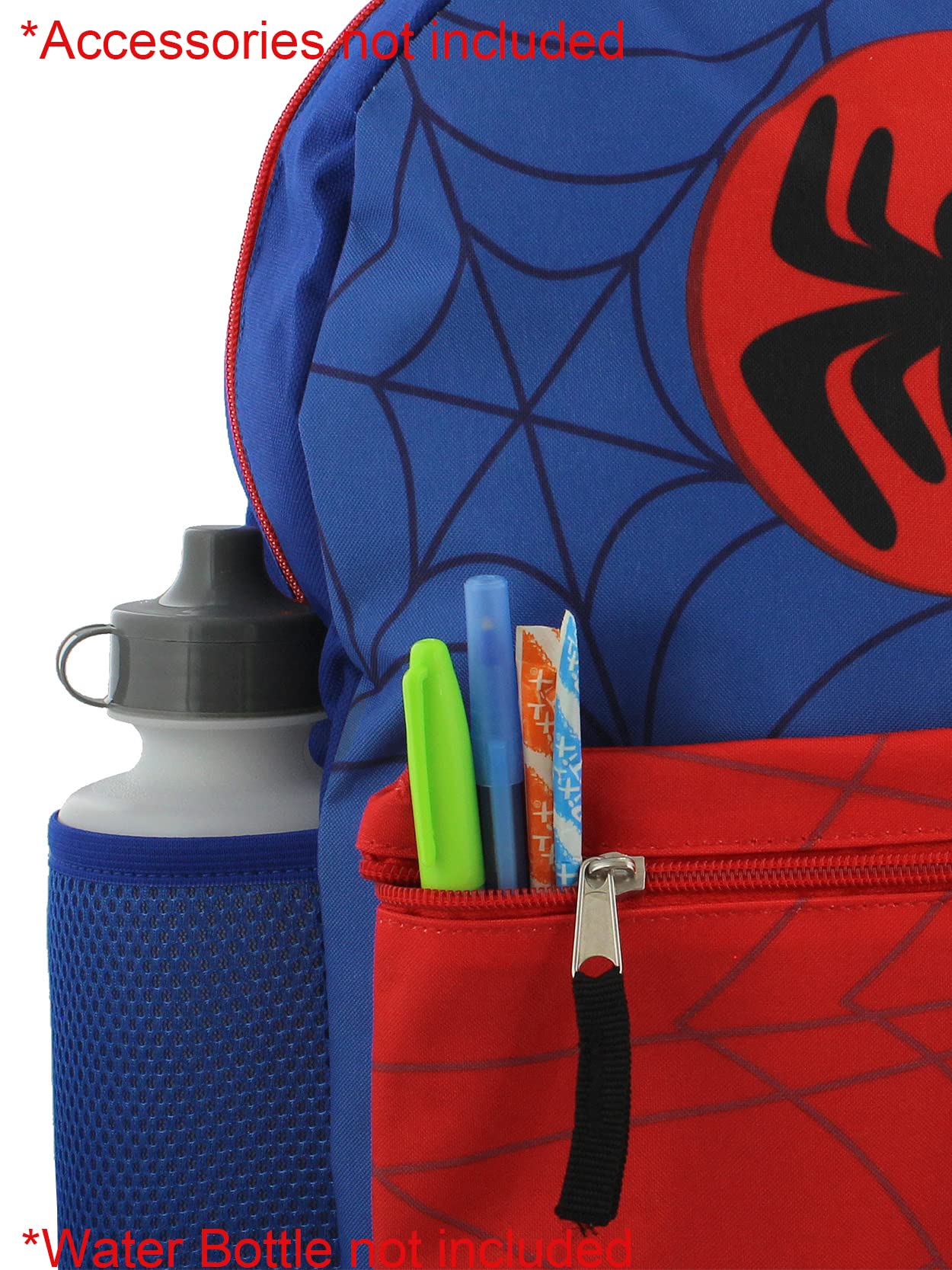 Marvel Spider-Man Spidey and Friends Boys Girls 16" School Backpack (One Size, Blue/Red)