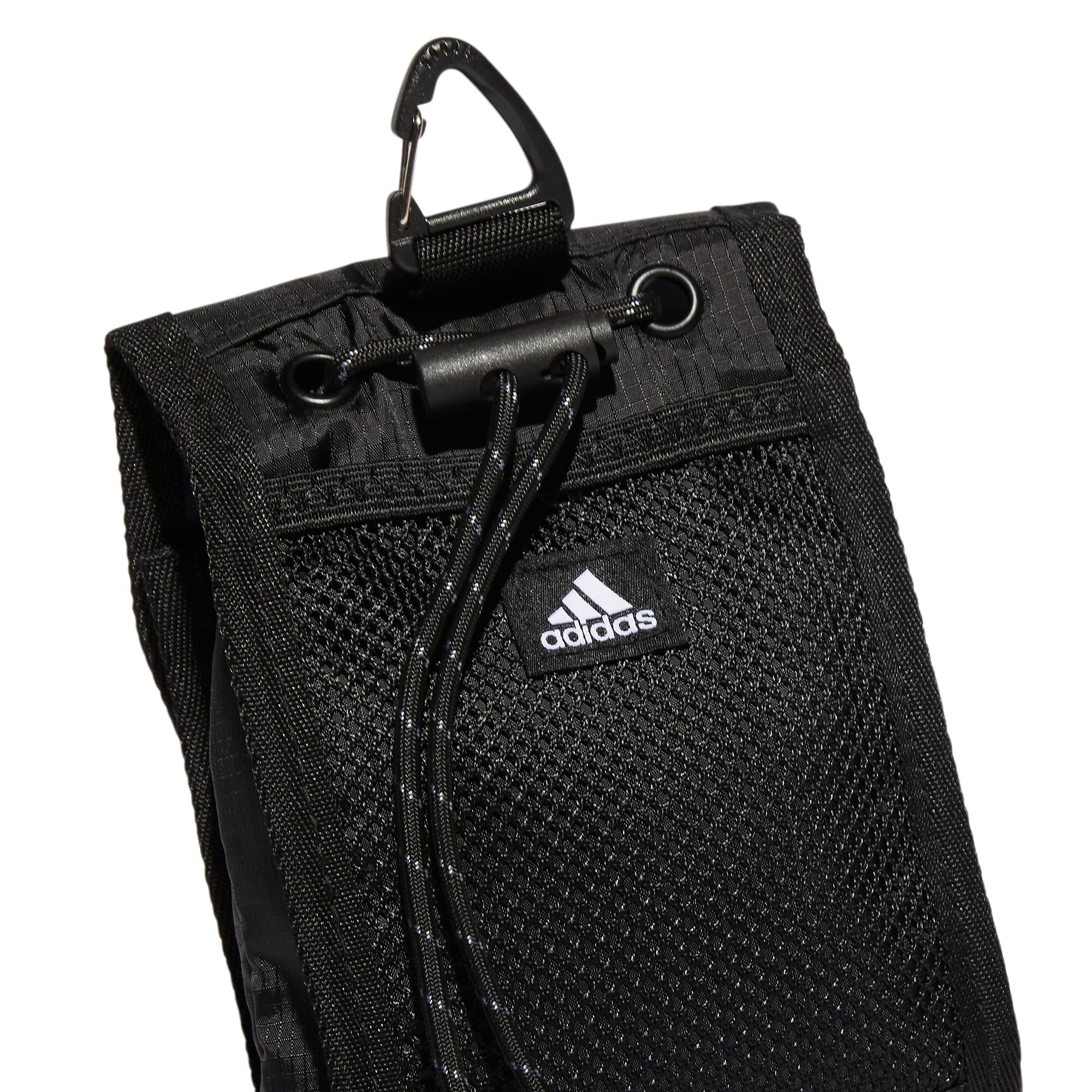adidas Neck Pouch Crossbody Travel and Festival Wallet, Black