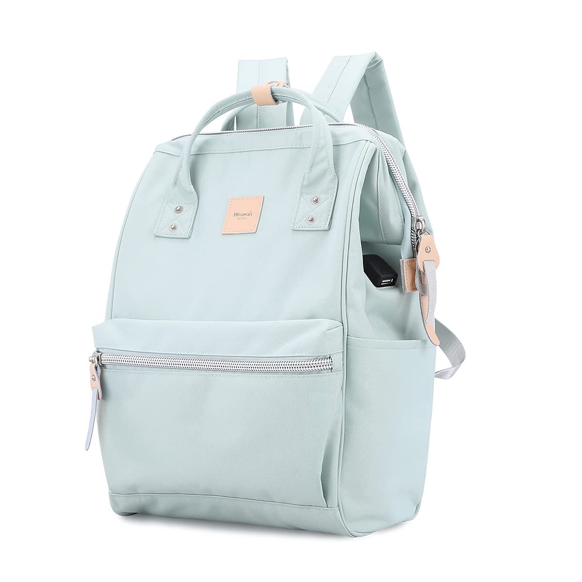 himawari Travel School Backpack with USB Charging Port 15.6 Inch Doctor Work Bag for Women&Men College Students(9003-Army Green03#)