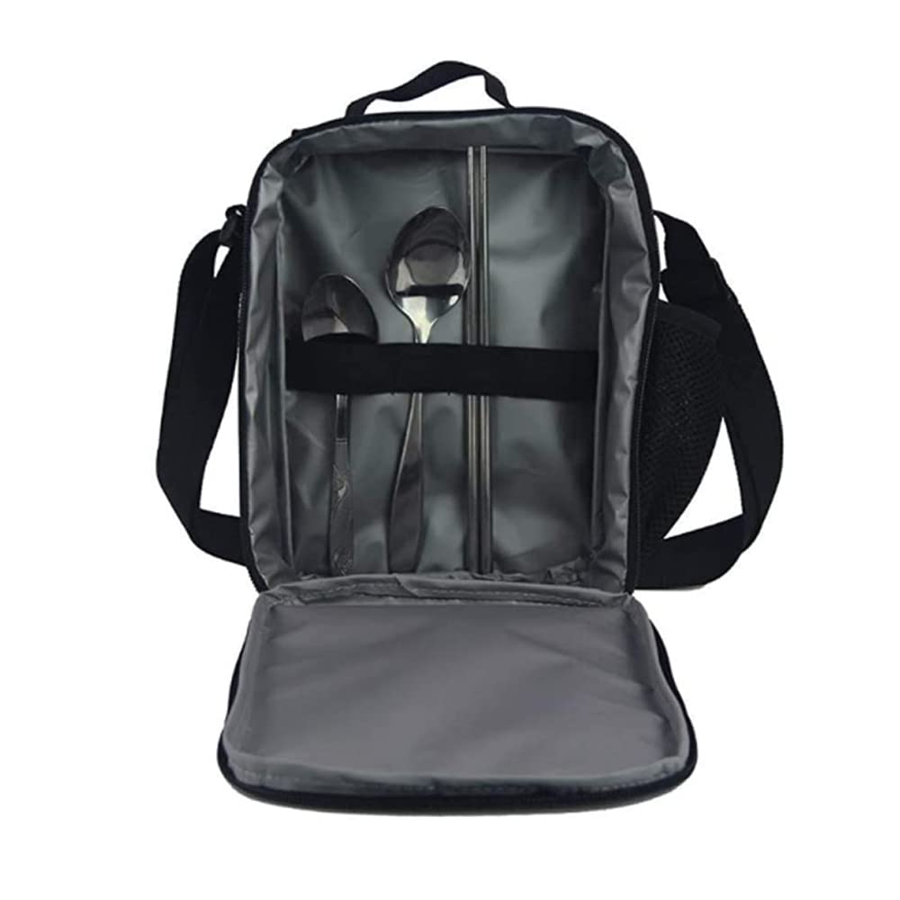 Beginterest Black Cat Backpack Set Durable Boys Girls School Bags Bookbags with Lunch Box Pencil Bags