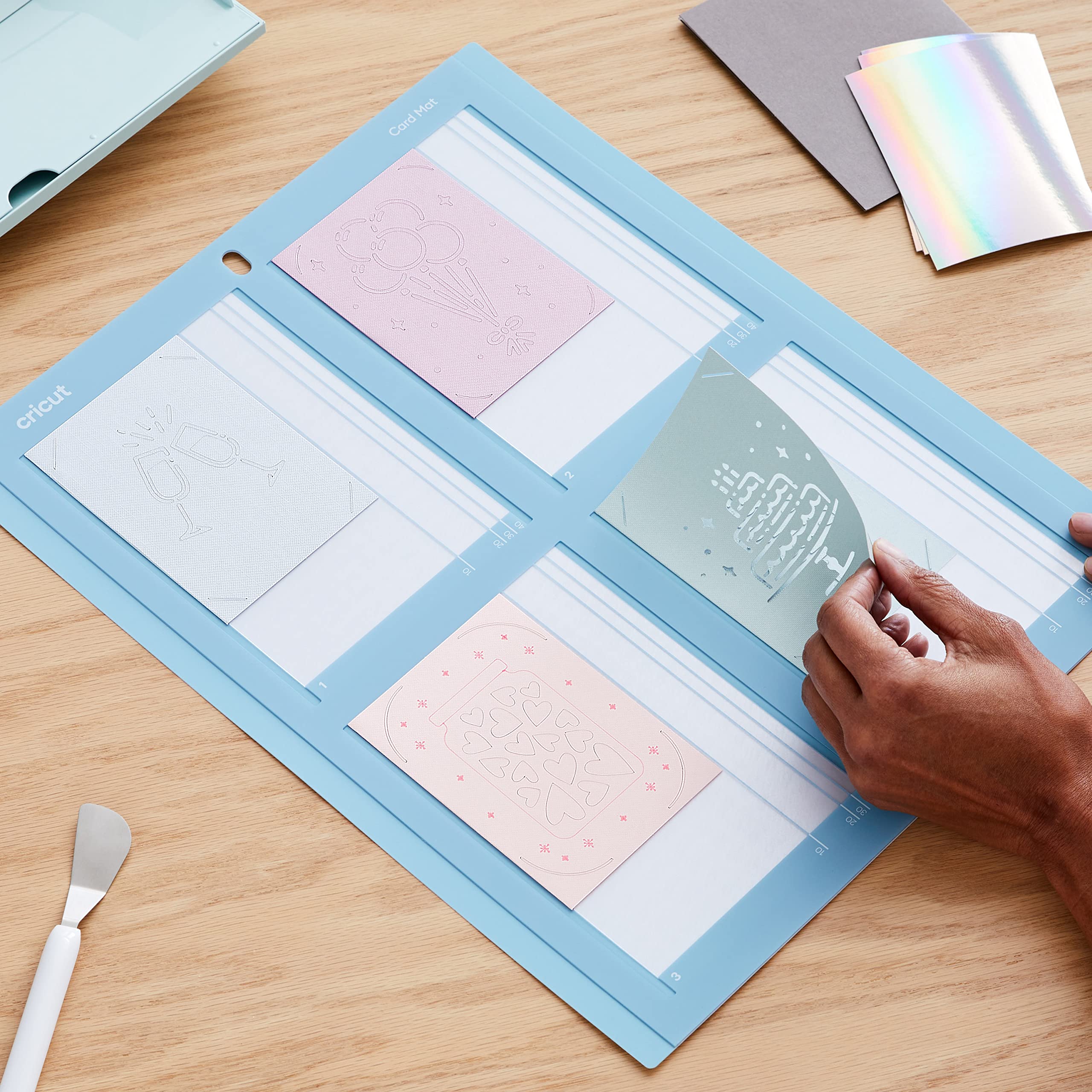 Cricut Insert Cards R40, Create Depth-Filled Birthday Cards, Thank You Cards, Custom Greeting Cards at Home, Compatible with Cricut Joy/Maker/Explore Machines, Glitz and Glam Sampler (30 ct)