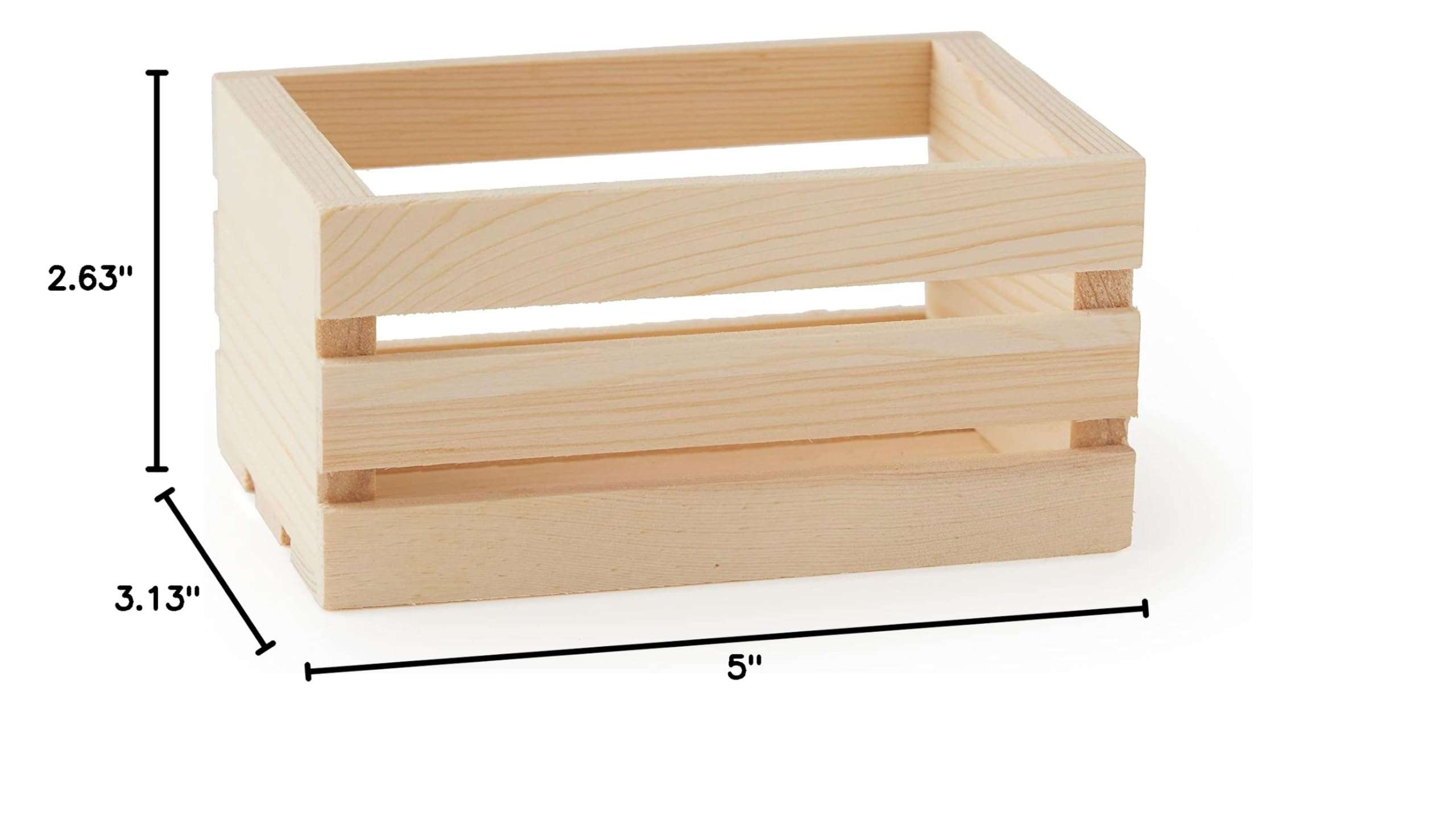 Michaels Bulk 12 Pack: 5”; Wooden Crate by ArtMinds®