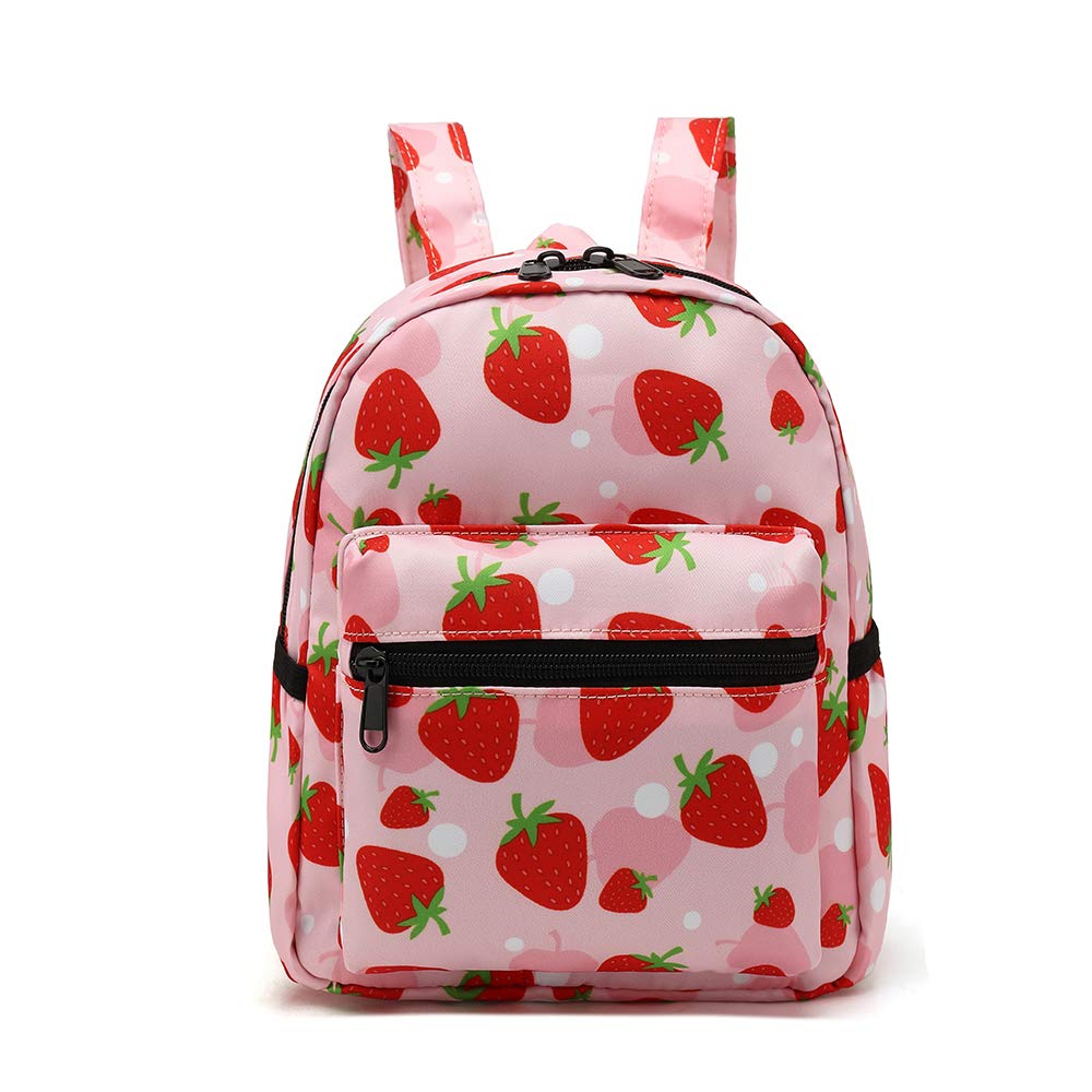 YiXiamo Cute mini tiny small pack bag backpack for grils children and adult (strawberry)