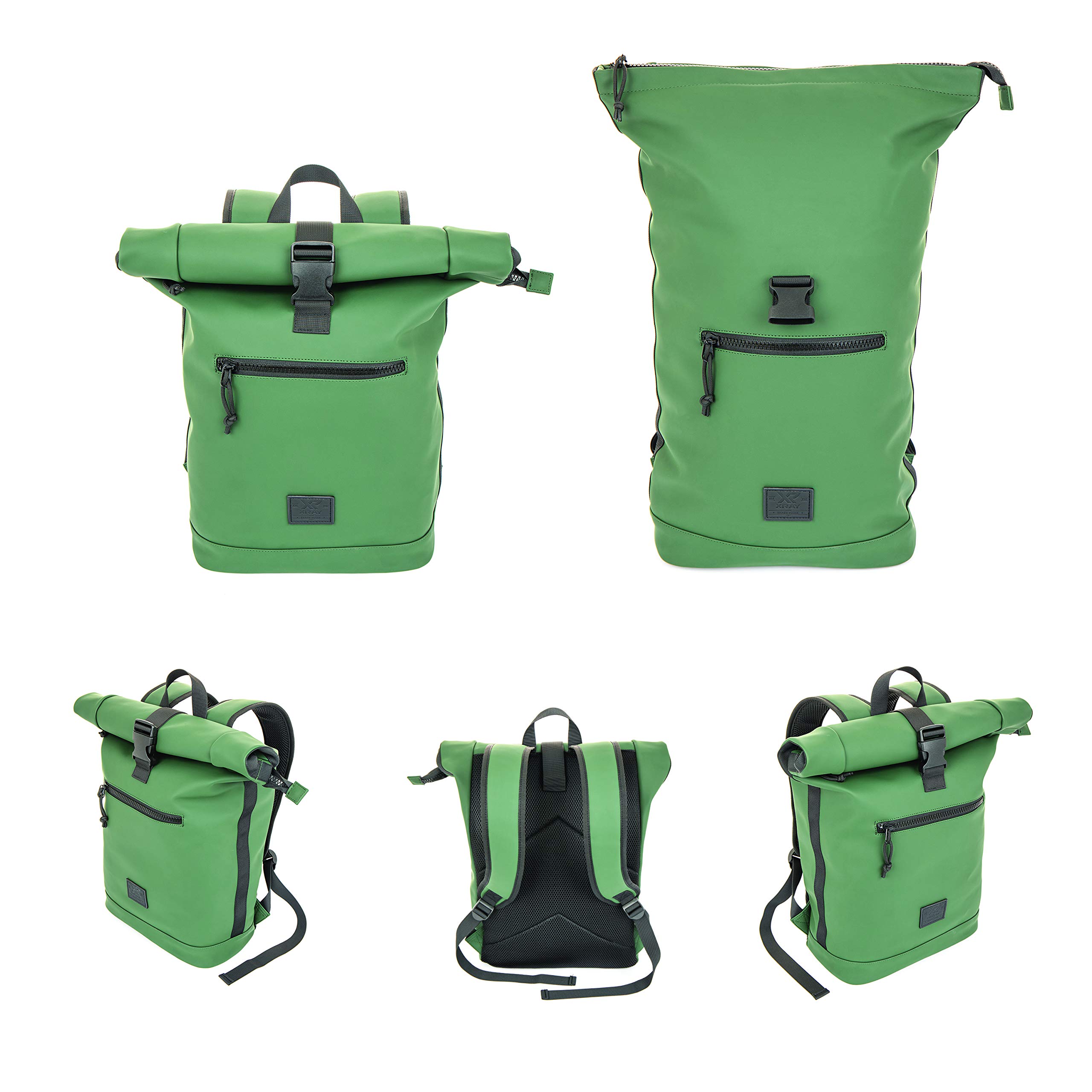 X RAY Rolltop Backpack | Leather Backpack | Travel Backpacks | School Backpack