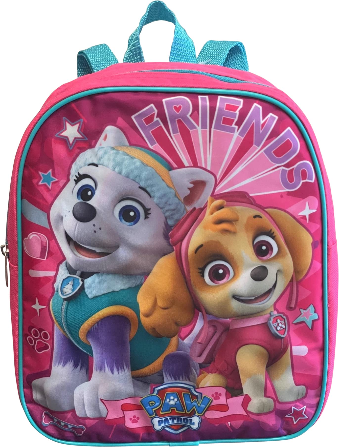 Ruz Paw Patrol Toddle Girl 12 Inch Mini Backpack (Pink-Blue)