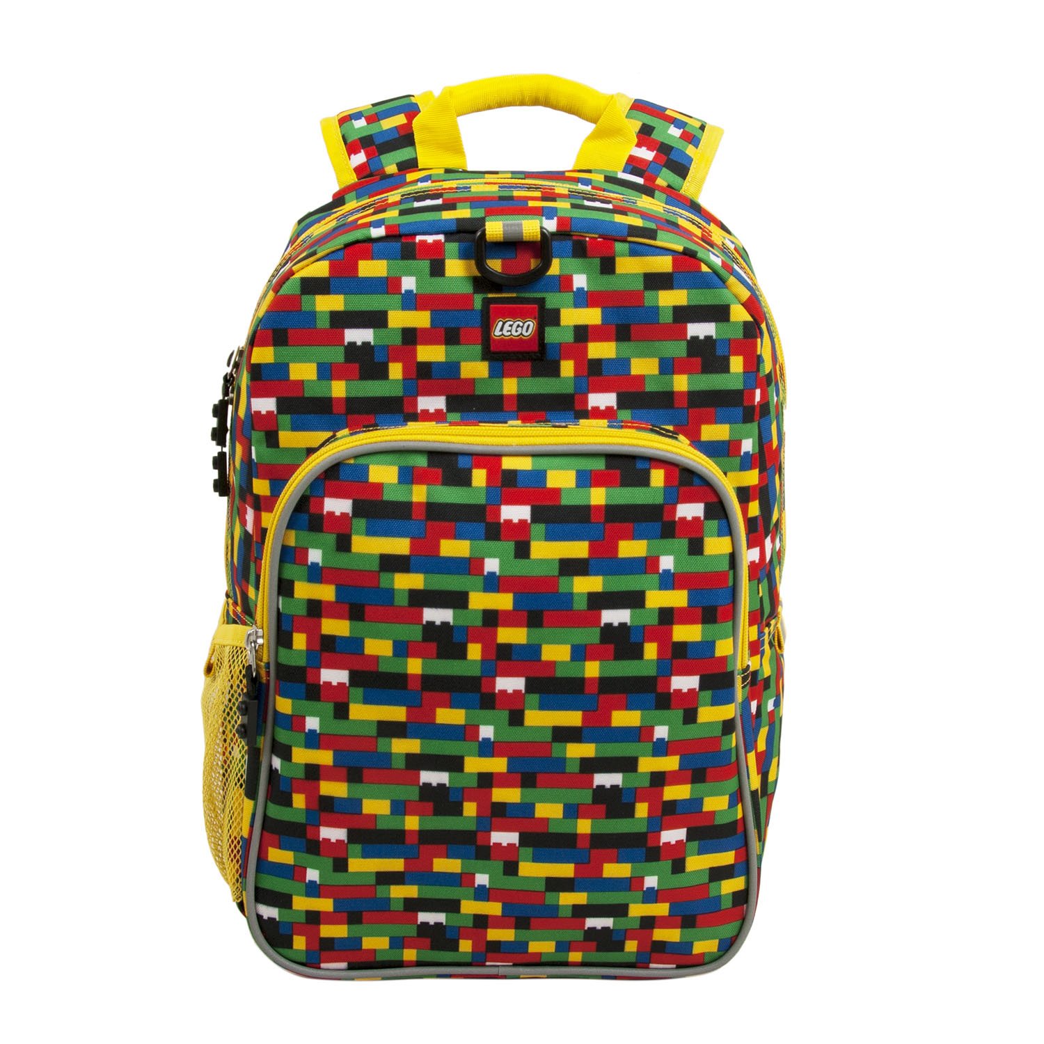 LEGO Heritage Classic Kids School Backpack Bookbag, for Travel, On-the-Go, Back to School, Boys and Girls, with Adjustable Padded Straps and Fun patterns, Brick Wall
