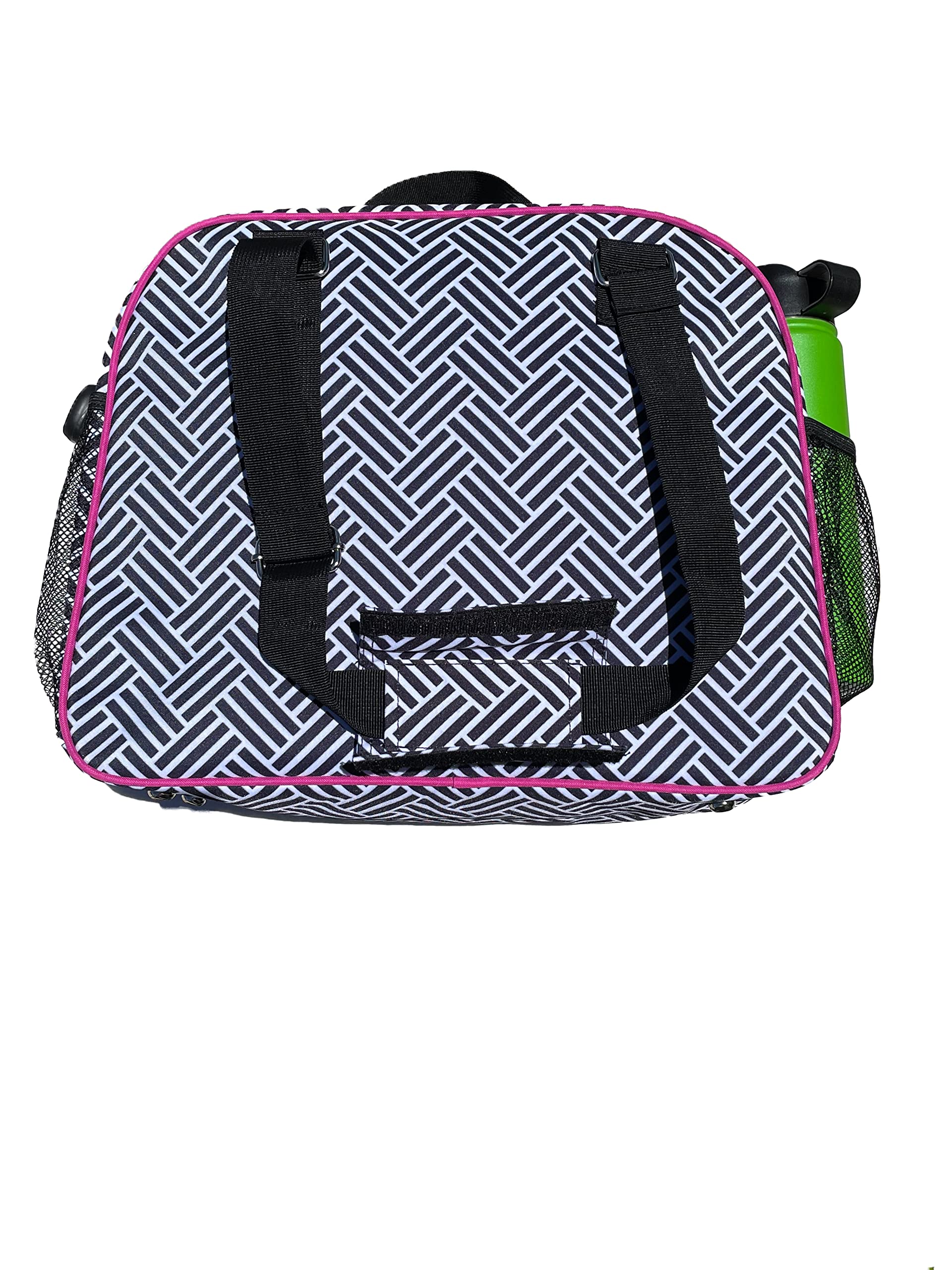 Pickleball - "Unrivaled" - Designer Women's Premium Side-Pocket Duffle Bag | Made Exclusively For Pickleball! | Includes a fitted a "paddle case" specifically designed to store and protect your pickleball paddles.