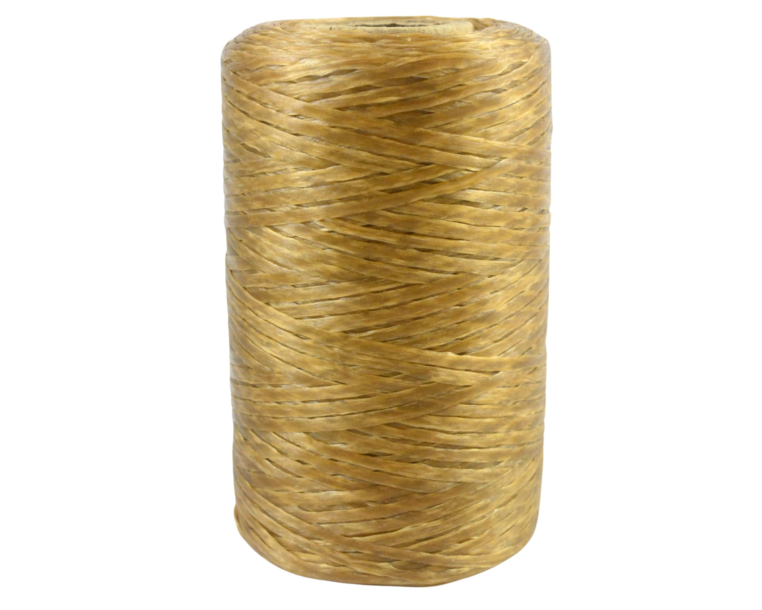 Kulay Artificial Deer Sinew Natural Waxed Flat Polyester Thread for Beading, Leather, Tie-dye Crafts and Sewing, Natural Sinue (5-Ply, 300 Yards or 900 Feet)