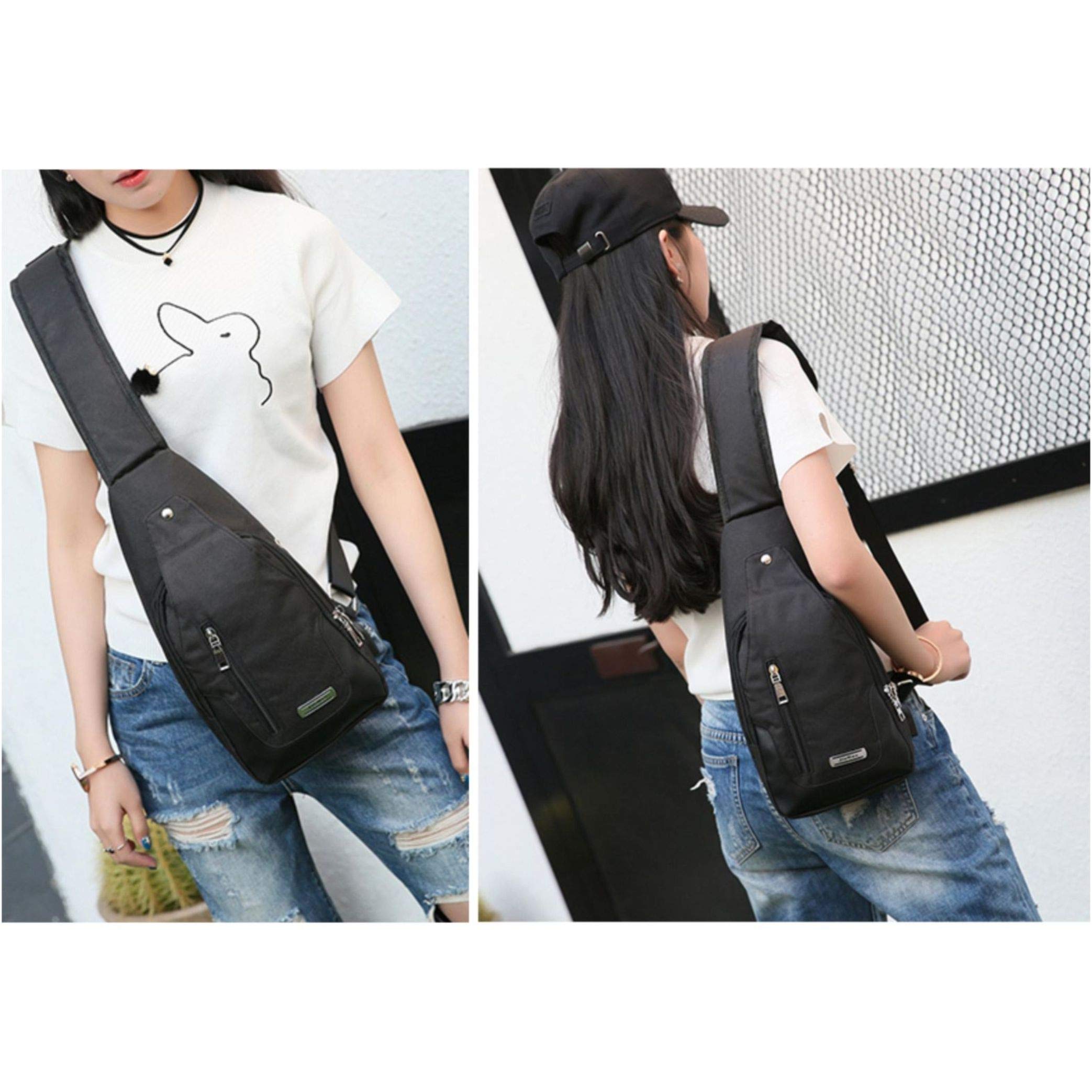 DOUN Casual Unisex Adults Sling Shoulder Backpack