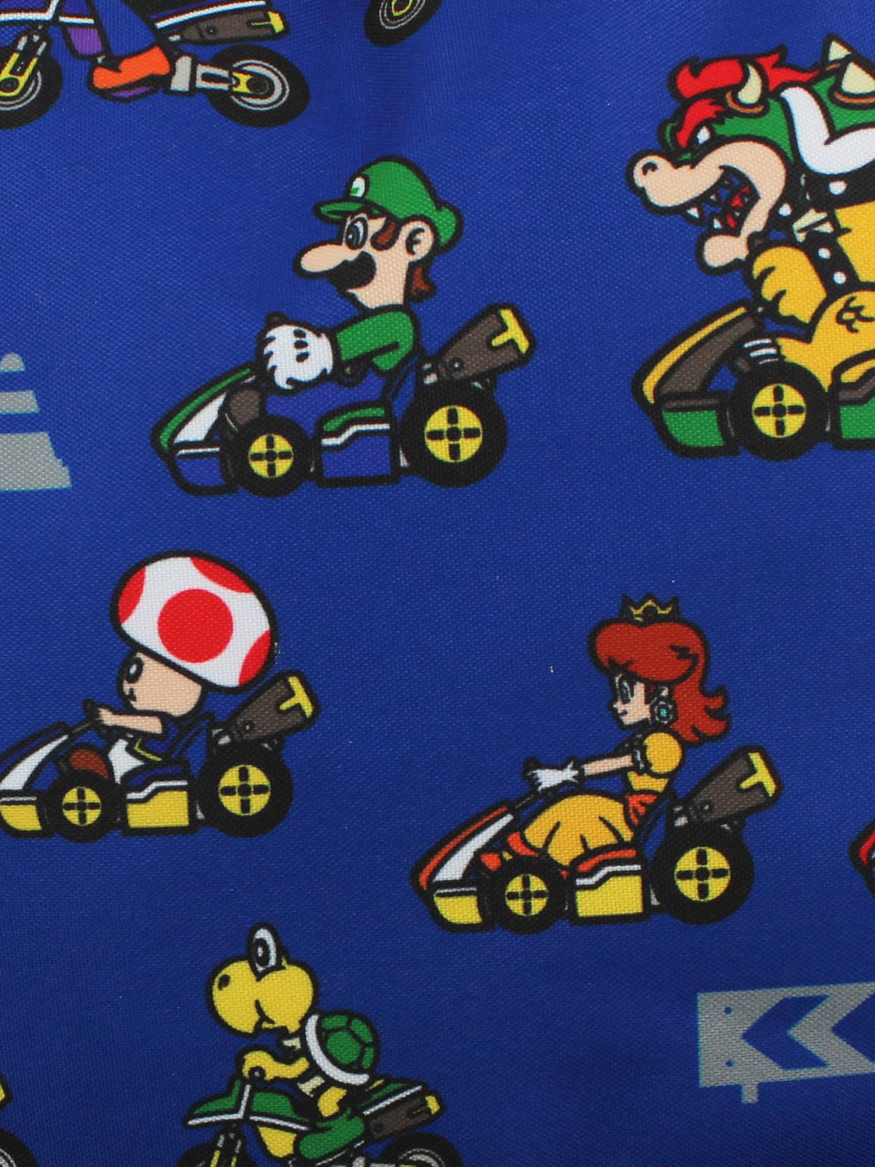 Nintendo Mario Kart Boys Girls Teen 16 Inch School Backpack (Blue, One Size)