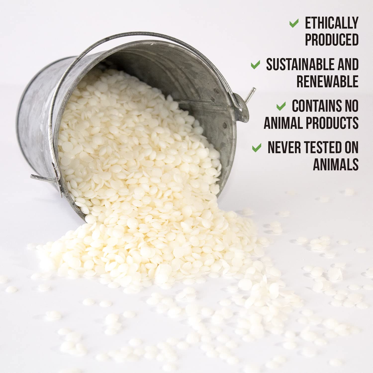 American Soy Organics- Freedom Soy Wax Beads for Pillar Candle Making β Microwavable Soy Wax Beads β Premium Soy Candle Making Supplies (5-Pound Bag)