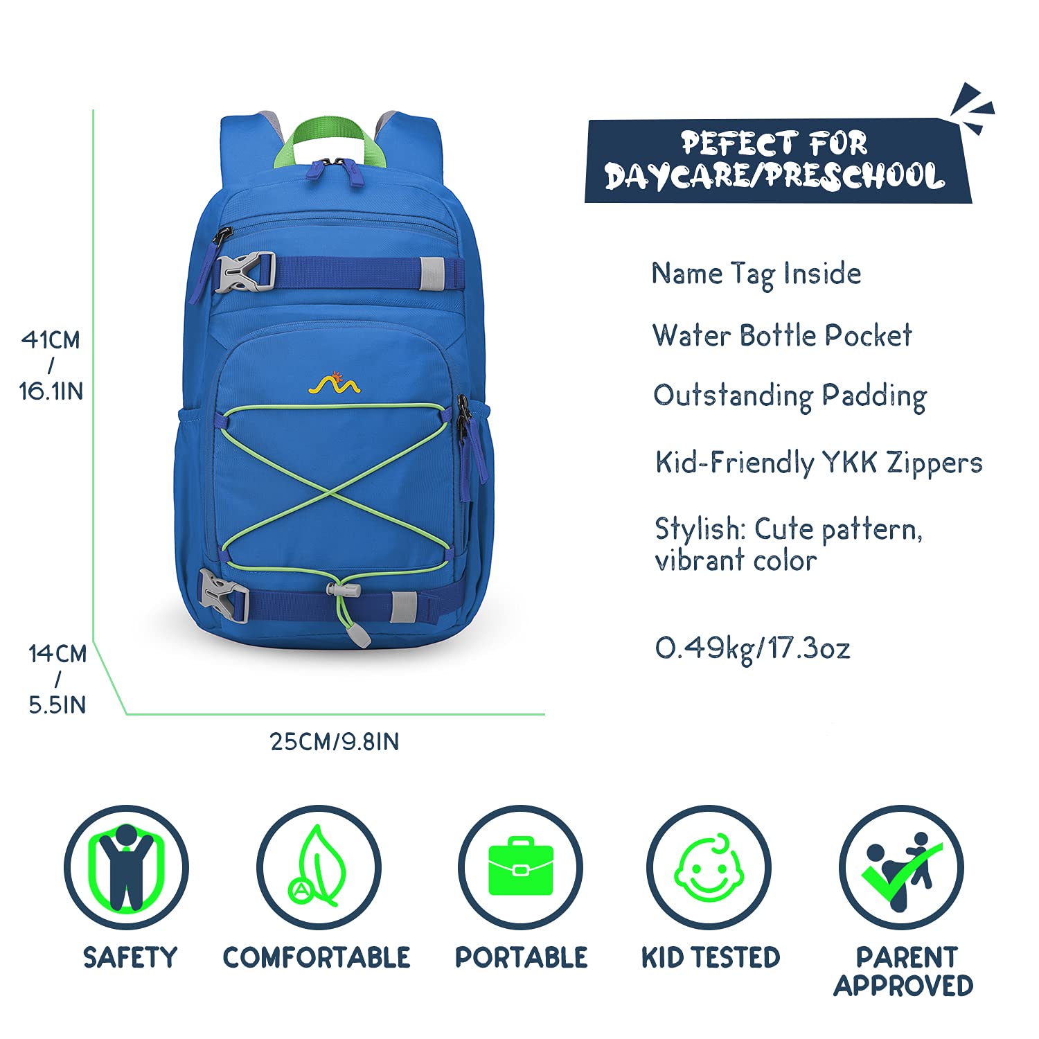 MOUNTAINTOP Kids Backpack for Boys Girls School Camping Childrens Backpack